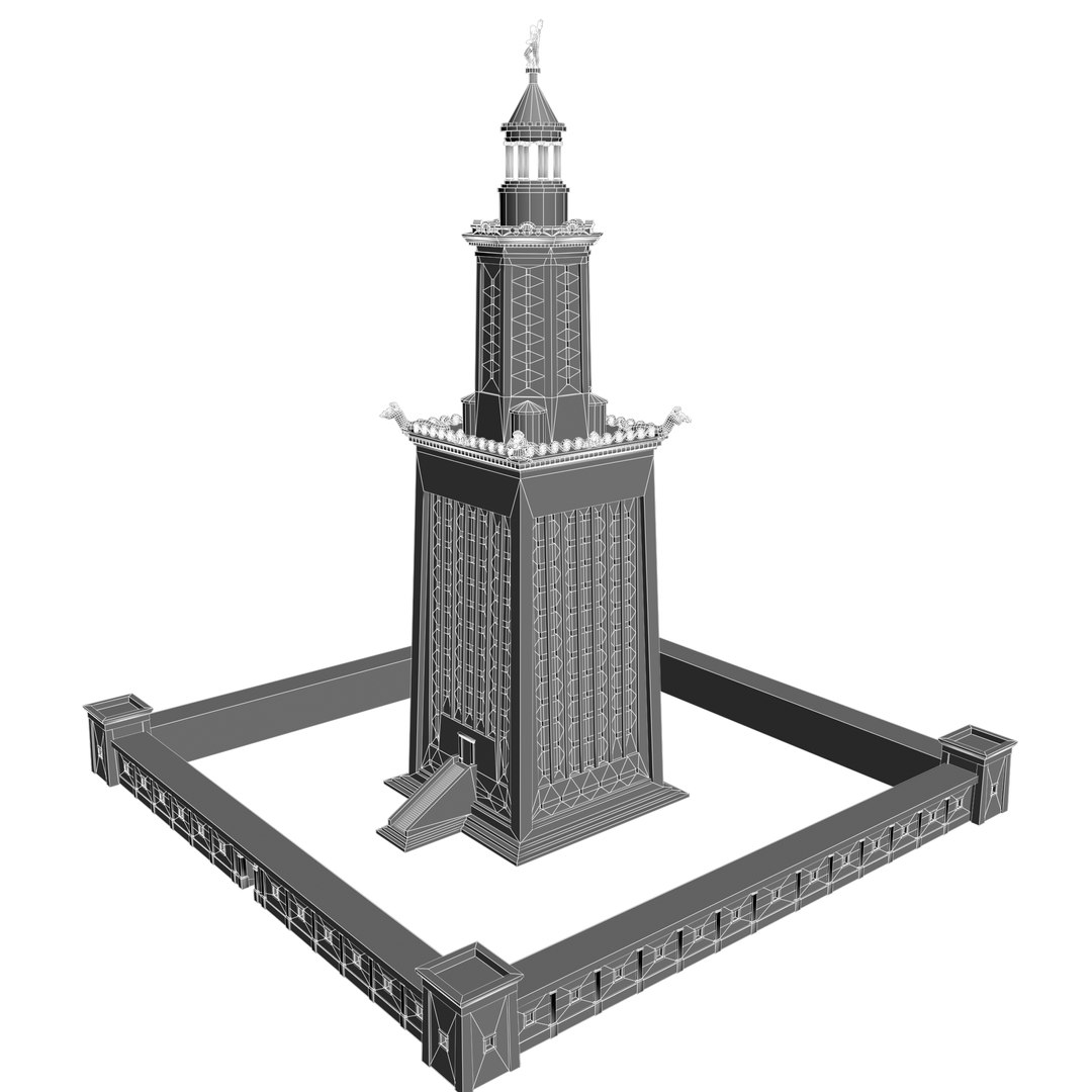 Lighthouse alexandria 3D model - TurboSquid 1218776