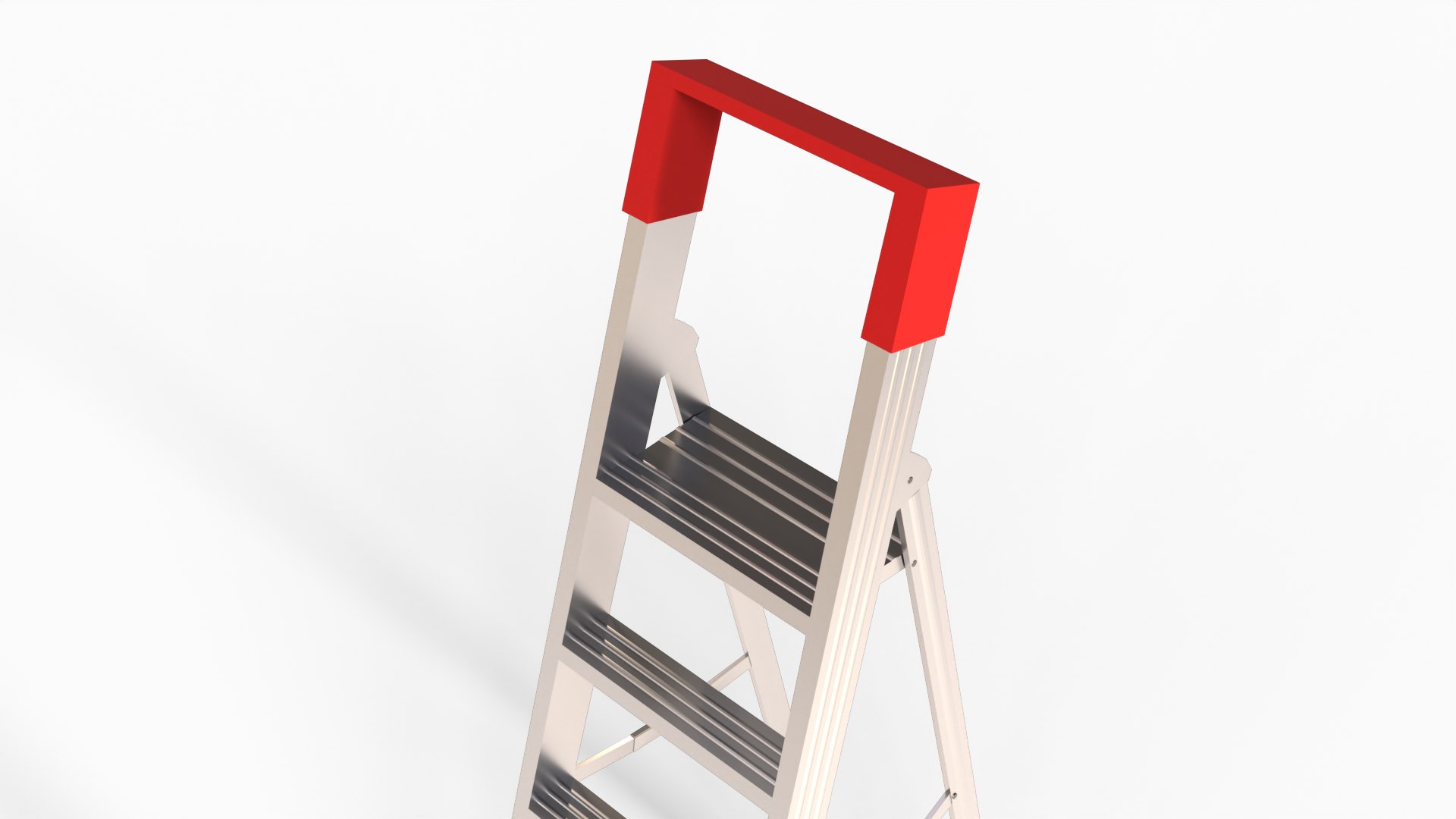 Aluminum Metalic Step Ladder Low-poly 3D Model 3D Model - TurboSquid ...