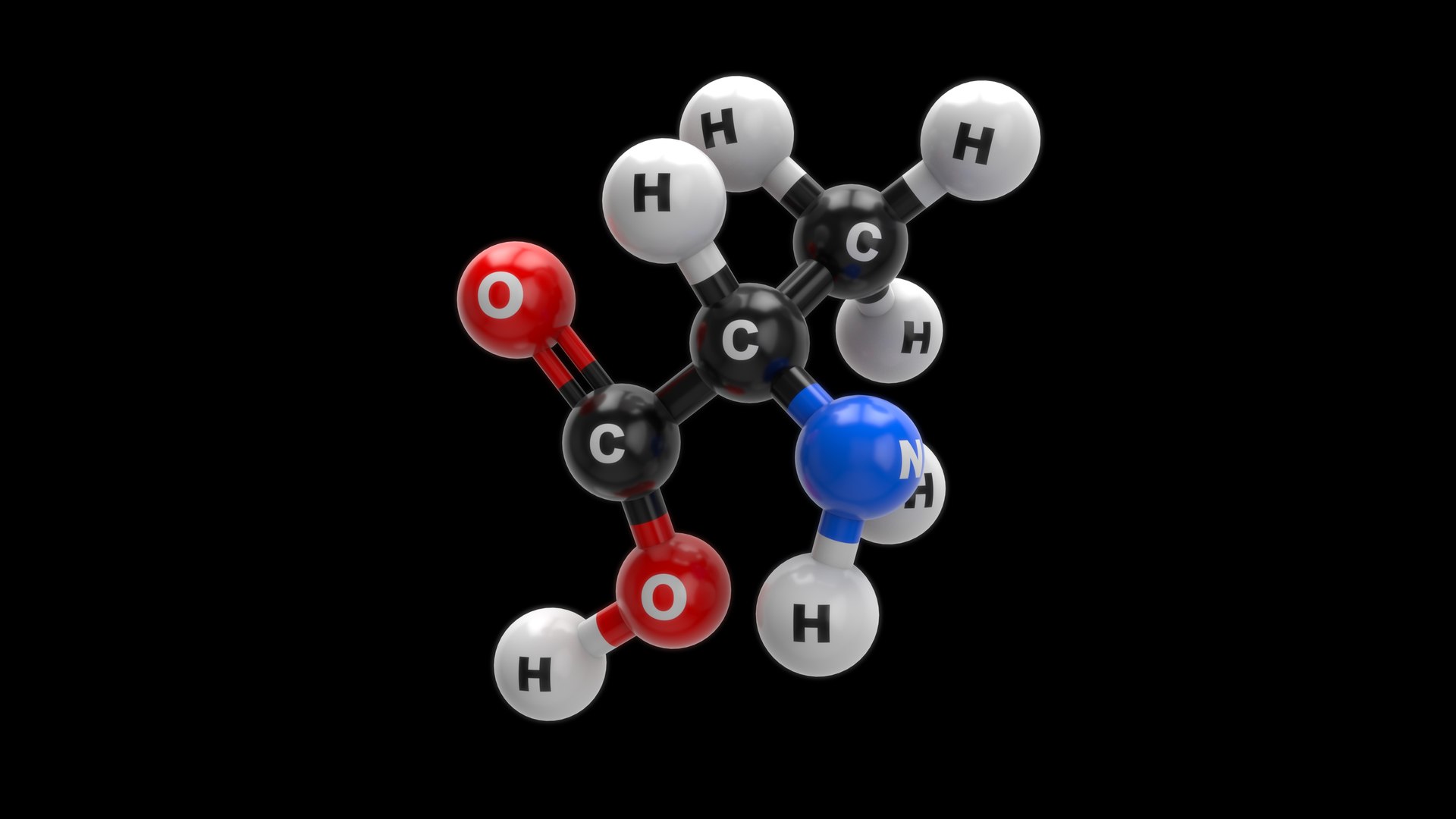 alanine structure 3d