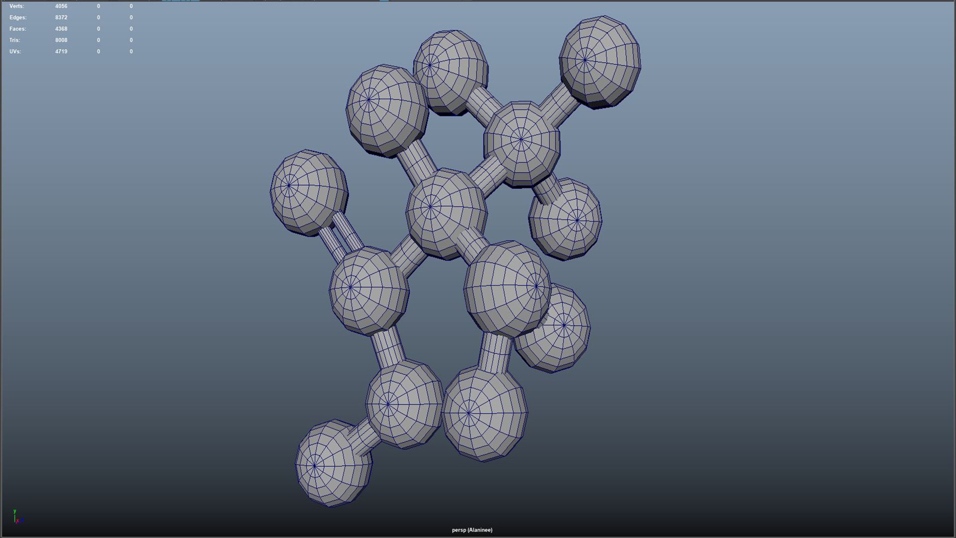 Alanine Structure 3D Model - TurboSquid 2332097