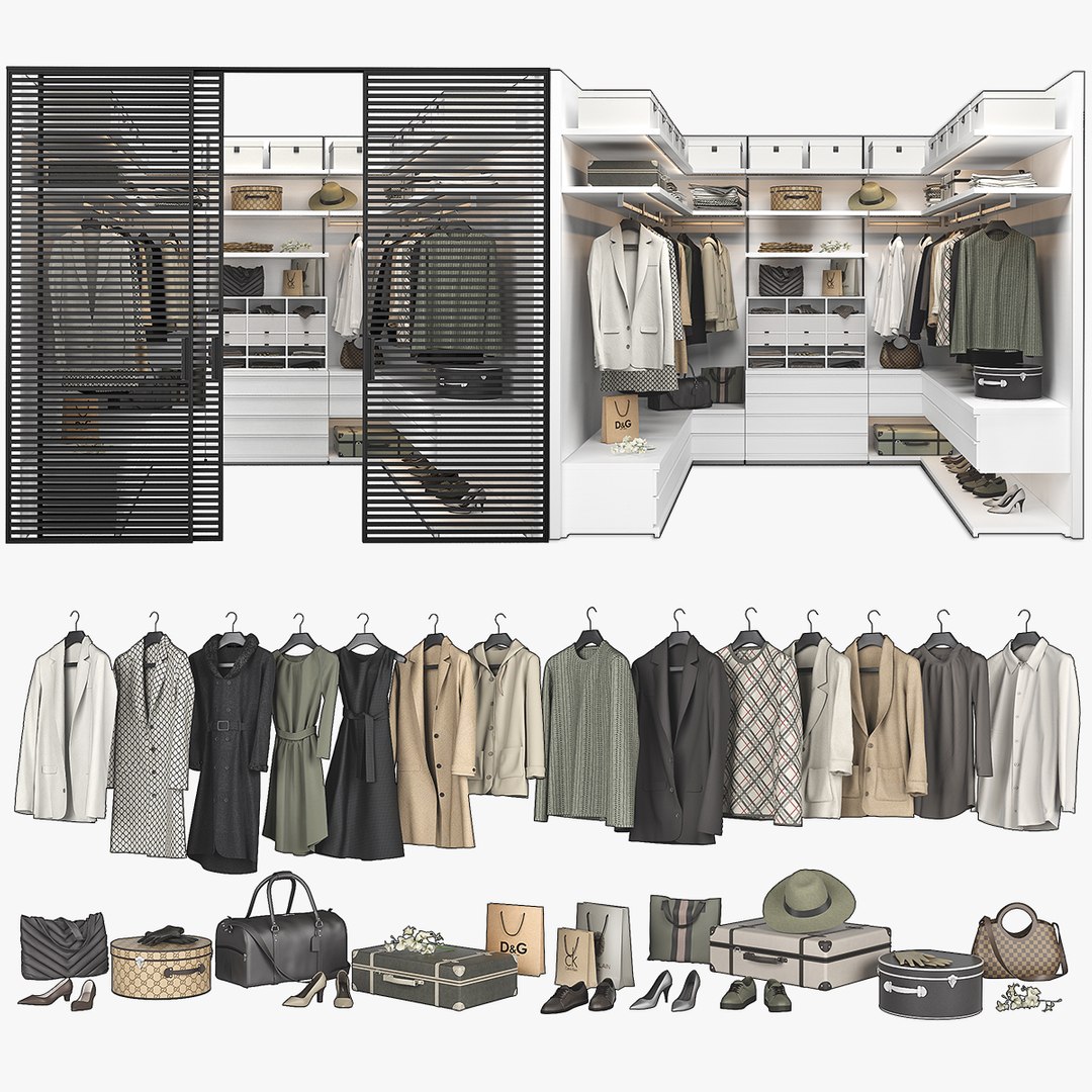 Poliform Ubik Walk-in Closet 3 Model - TurboSquid 1809214