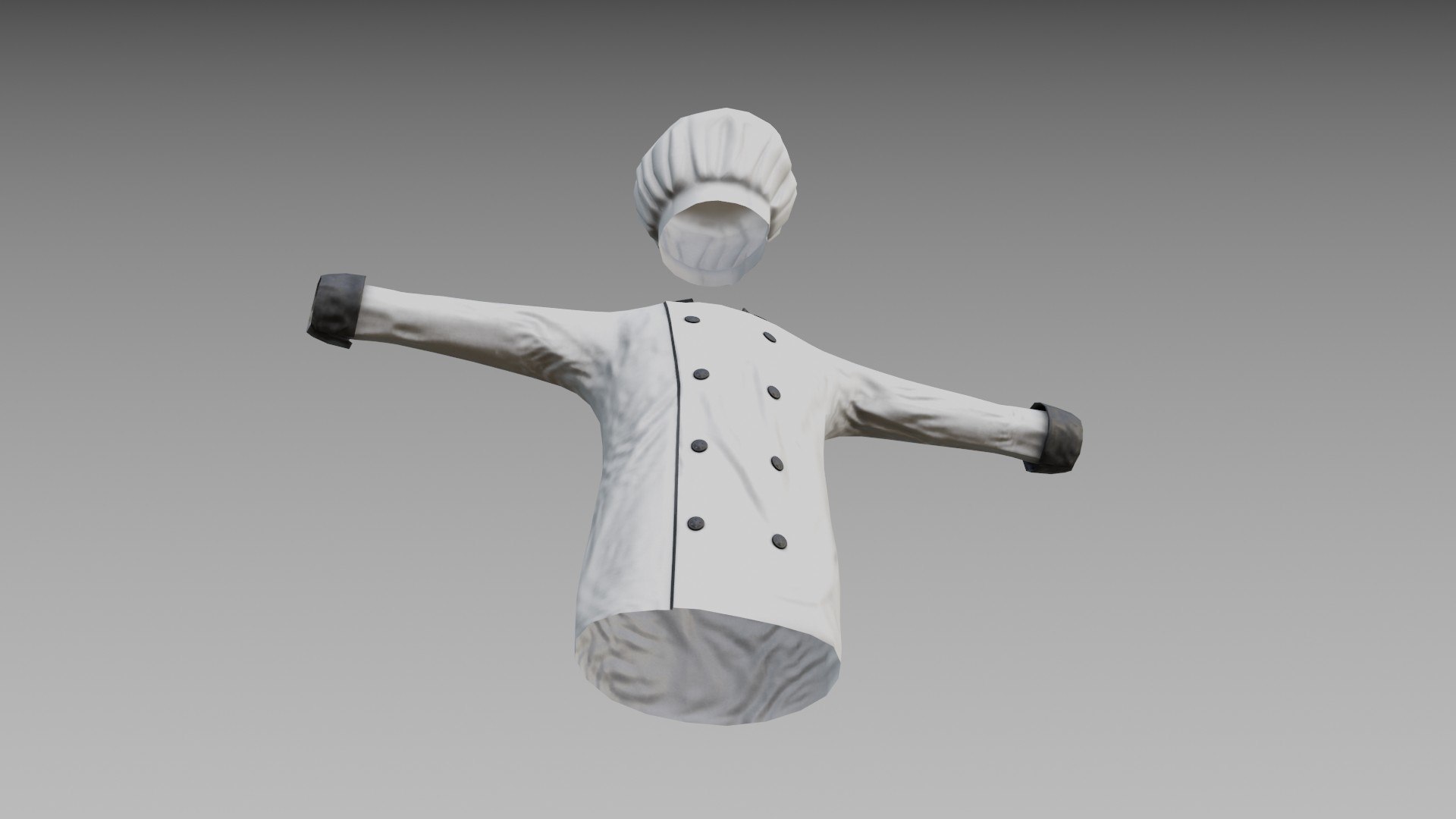 Chef Jacket - Low Poly 3D - TurboSquid 1775406