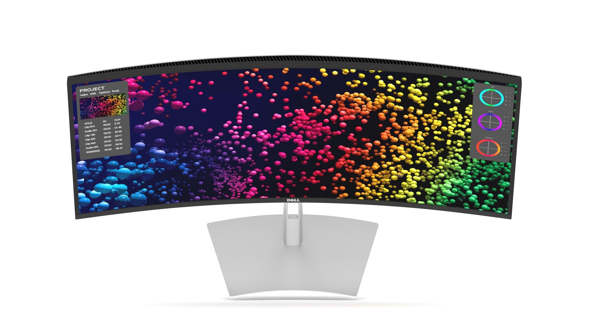 3D Dell UltraSharp 40 Curved Thunderbolt Hub Monitor U4025QW Model ...