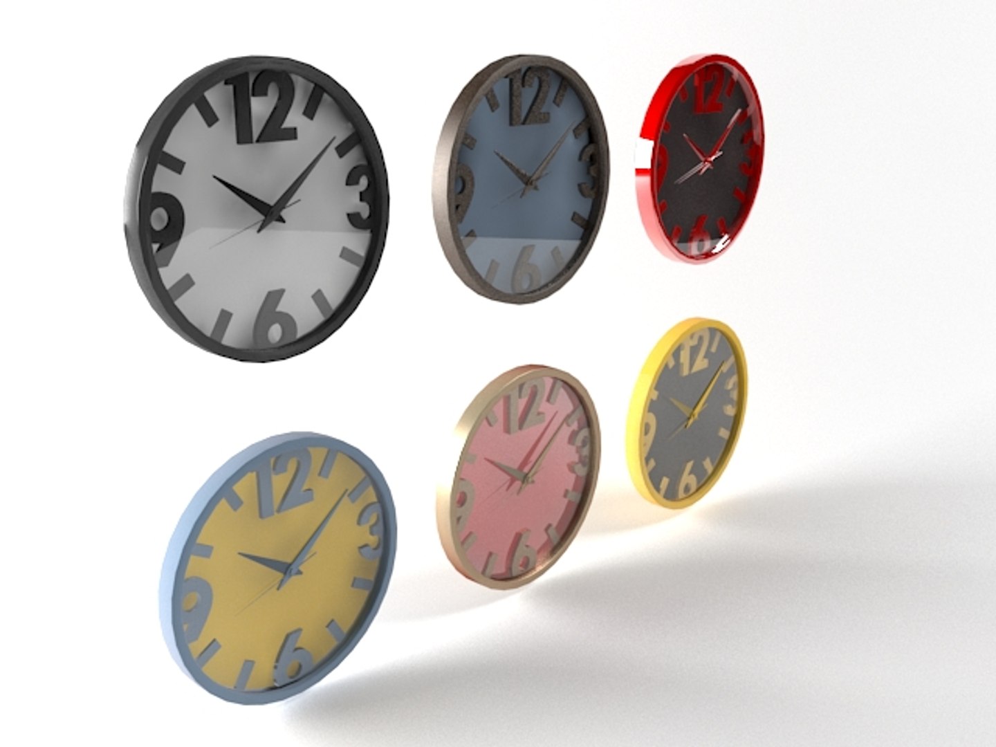 3d Wall Clock Model
