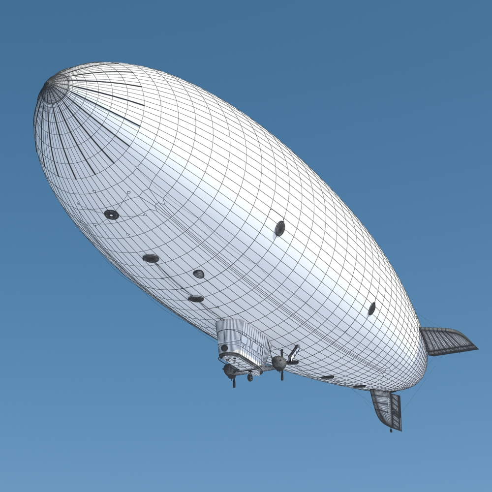 generic blimp 3d max