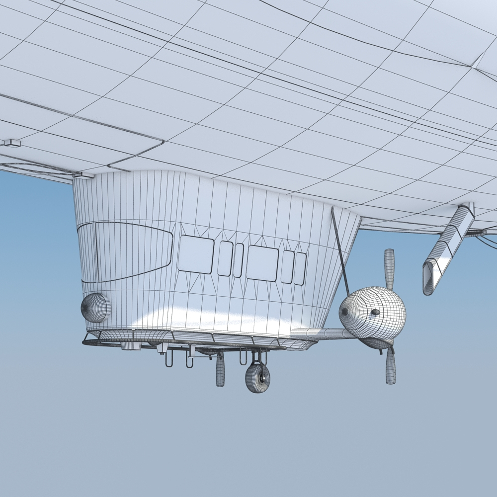 generic blimp 3d max
