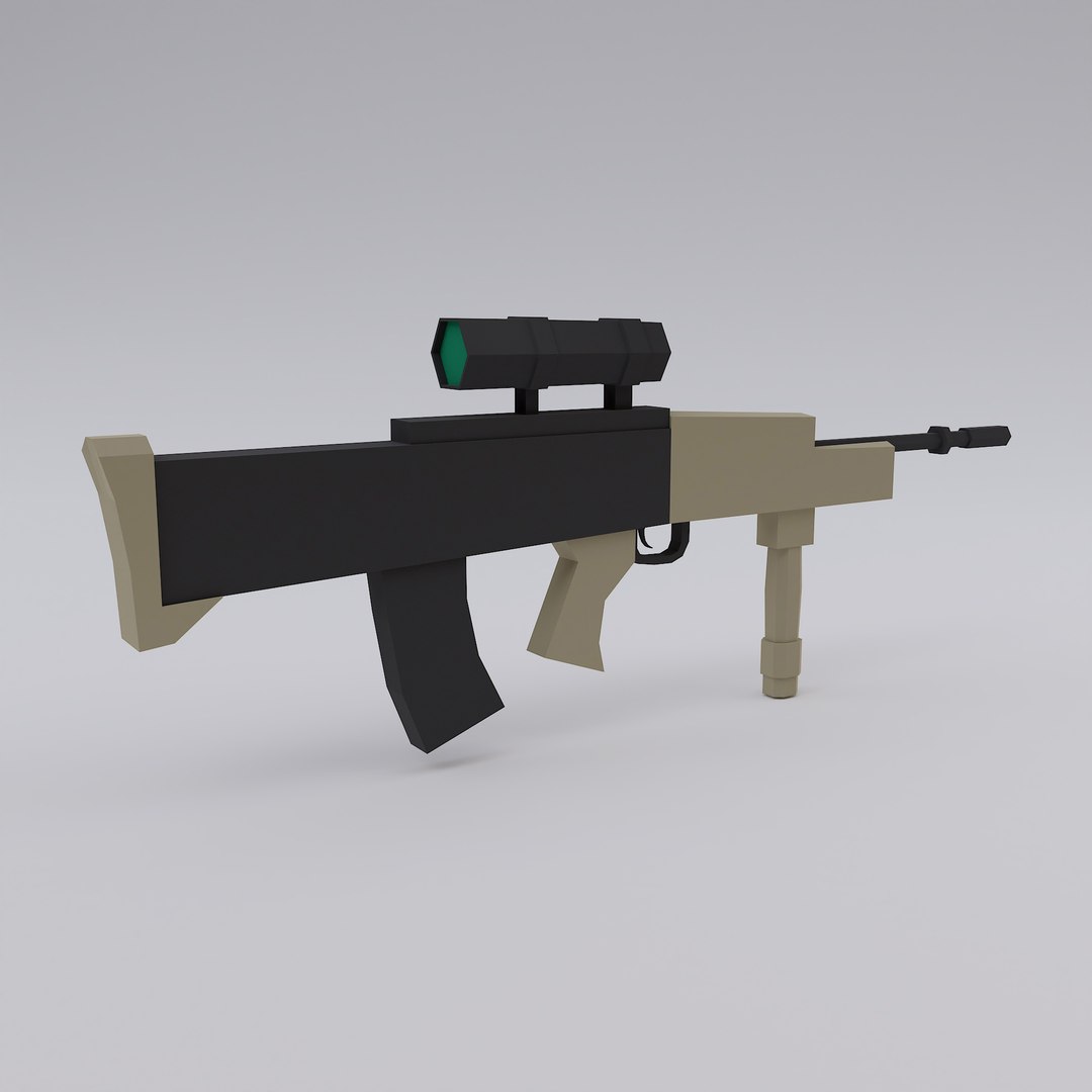 3D SA80 Assault Rifle Gun - TurboSquid 1993082