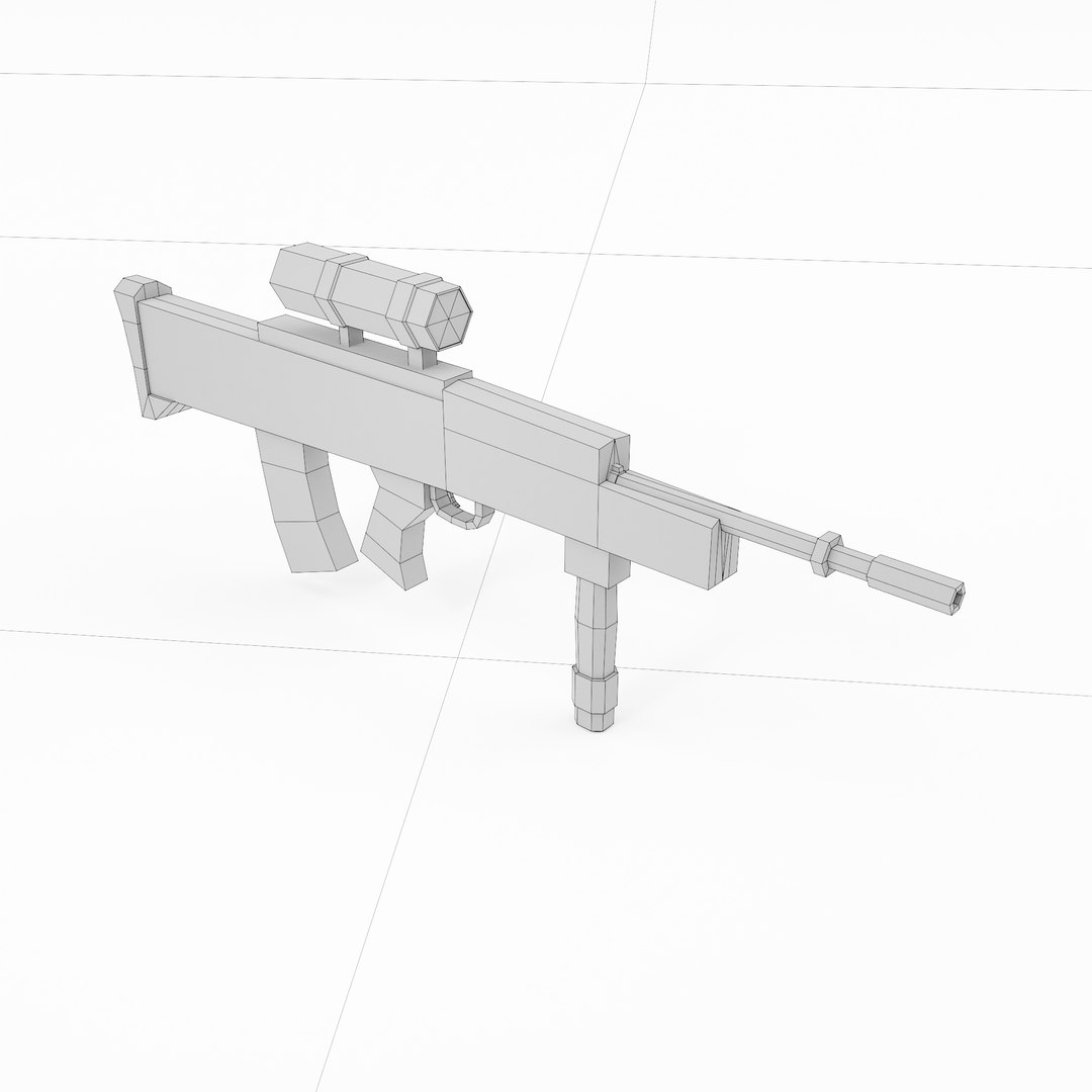 3D SA80 Assault Rifle Gun - TurboSquid 1993082
