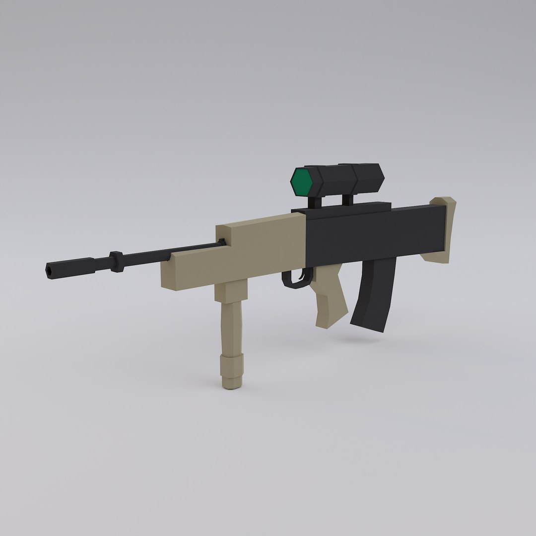 3D SA80 Assault Rifle Gun - TurboSquid 1993082