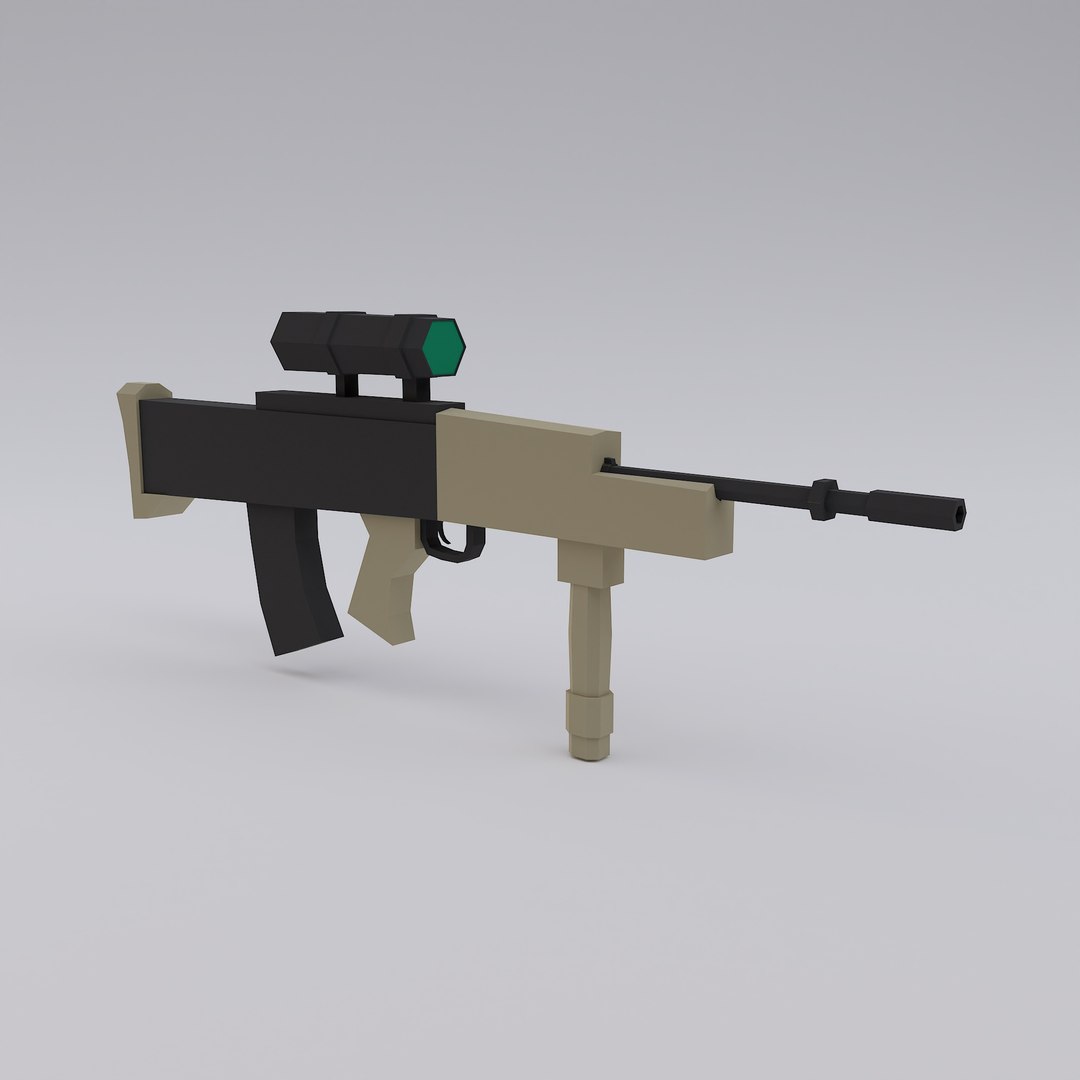 3D SA80 Assault Rifle Gun - TurboSquid 1993082