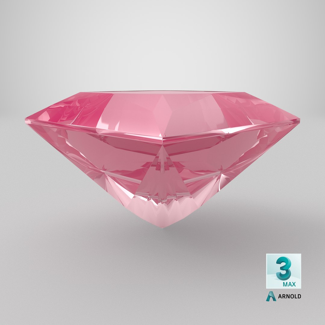 Princess Cut Pink Topaz 3D Model - TurboSquid 1860317