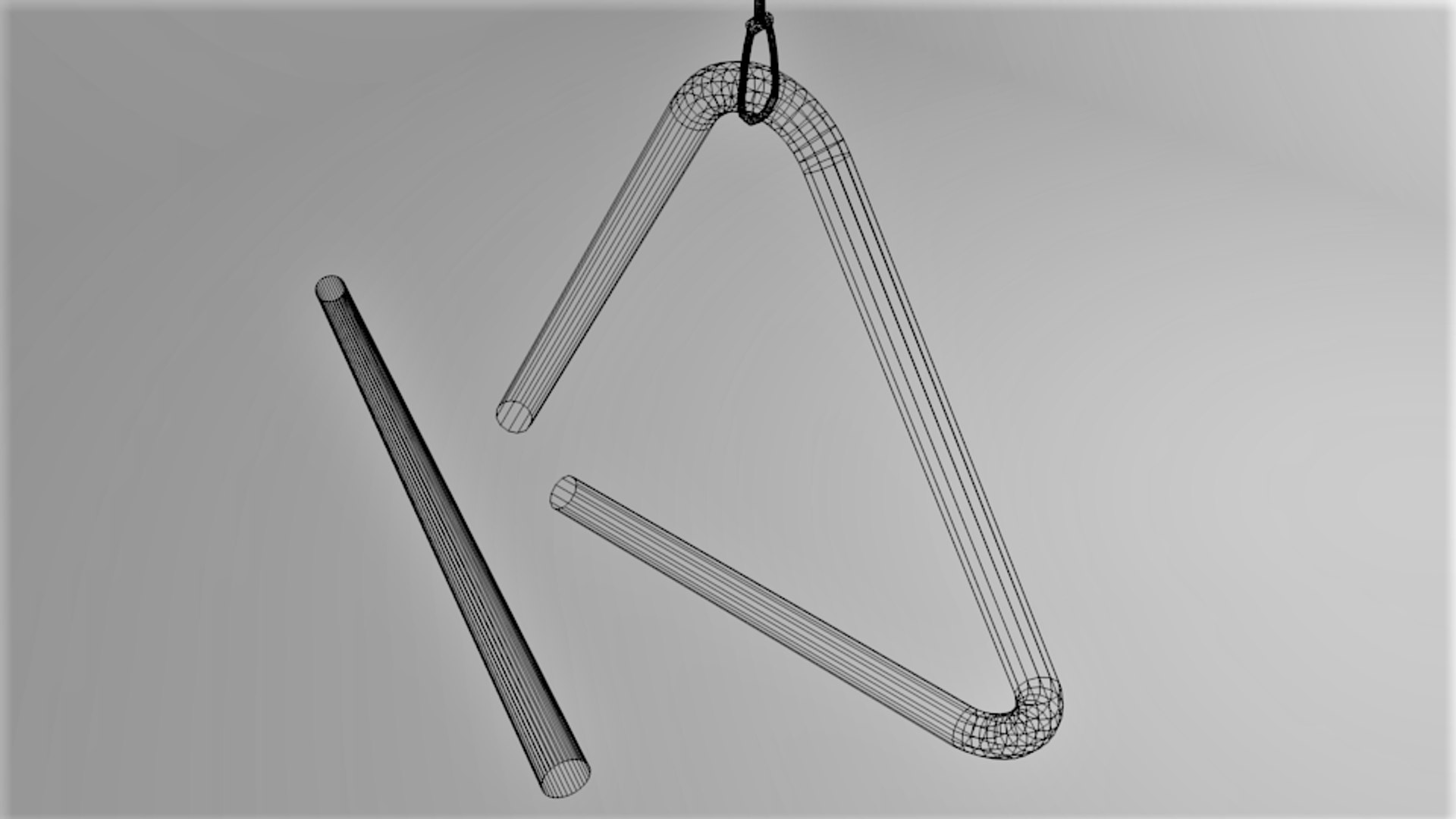 Triangle bell 3D - TurboSquid 1561826