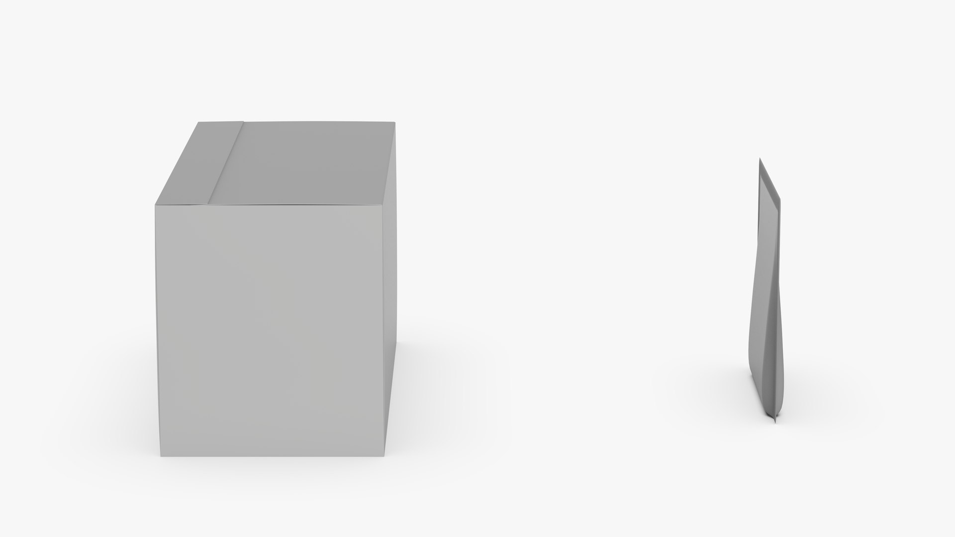 Cardboard Box And Tea Packaging 3D Model - TurboSquid 2258397