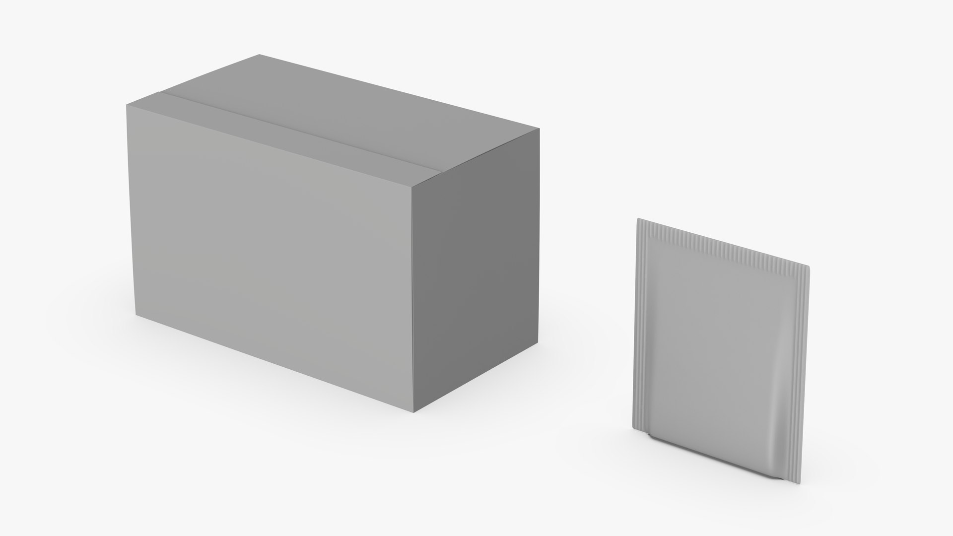 Cardboard Box And Tea Packaging 3D Model - TurboSquid 2258397