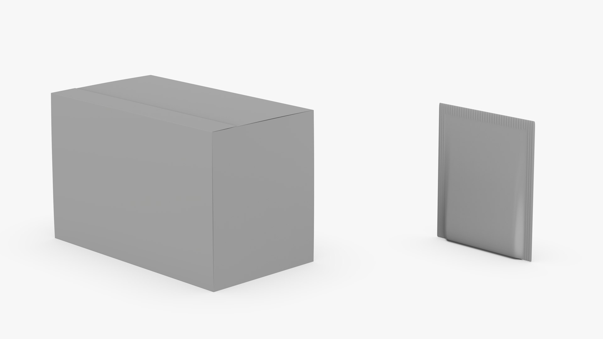 Cardboard Box And Tea Packaging 3D Model - TurboSquid 2258397