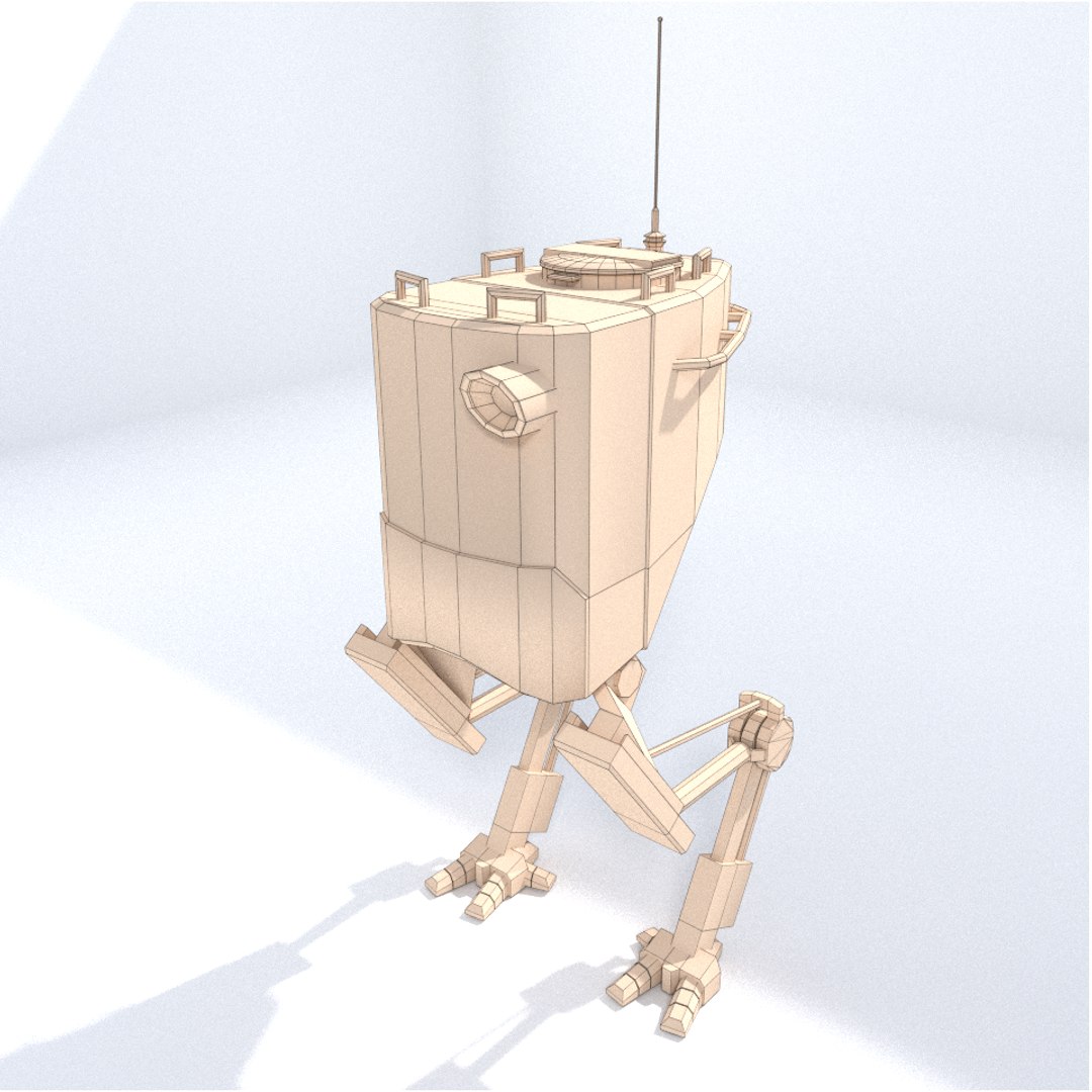 3d Model Walker Robot