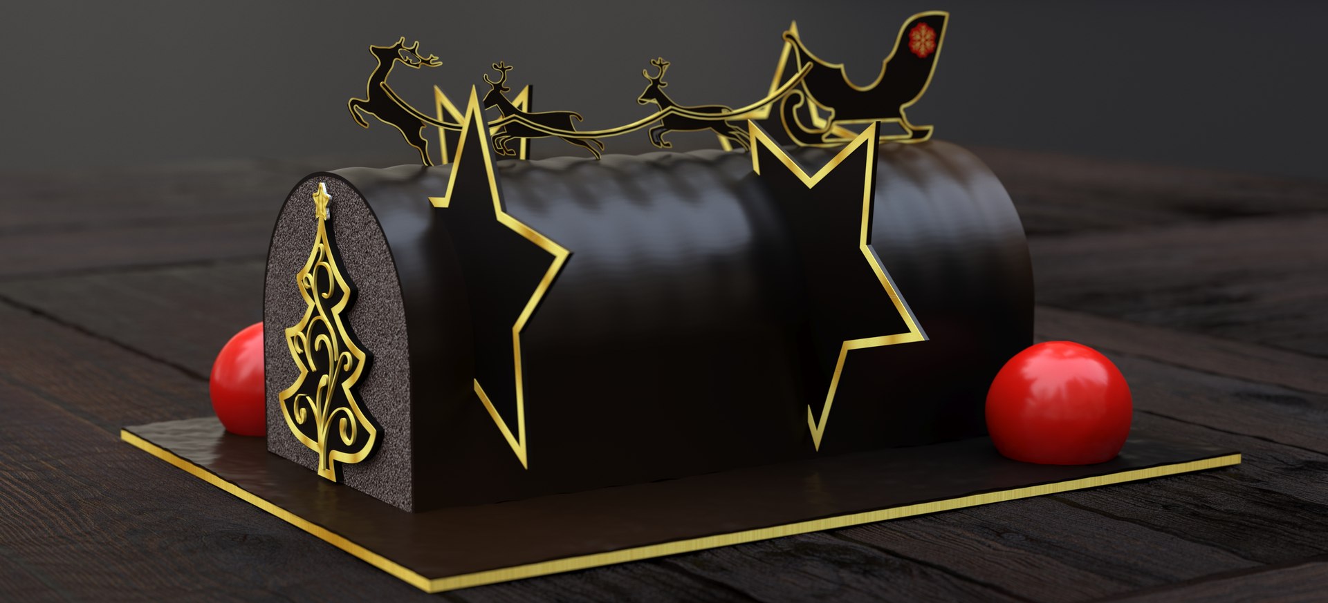 3D model starwood chocolate cake 2018 - TurboSquid 1378823