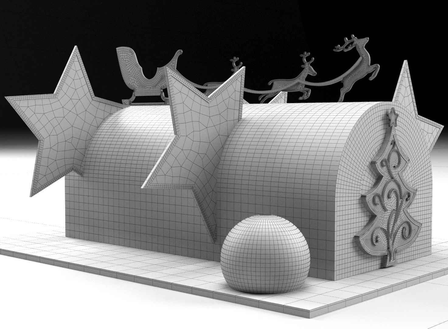 3D model starwood chocolate cake 2018 - TurboSquid 1378823