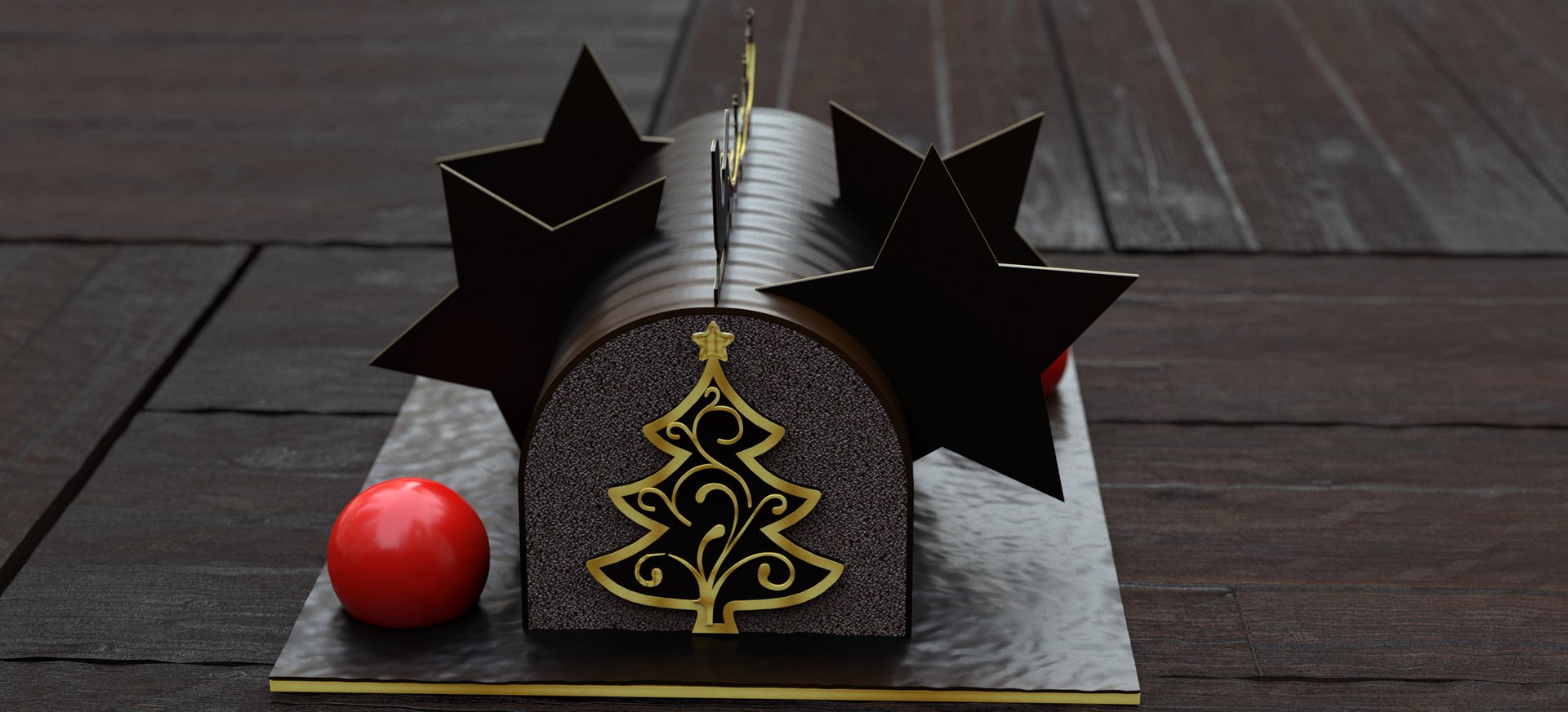 3D model starwood chocolate cake 2018 - TurboSquid 1378823