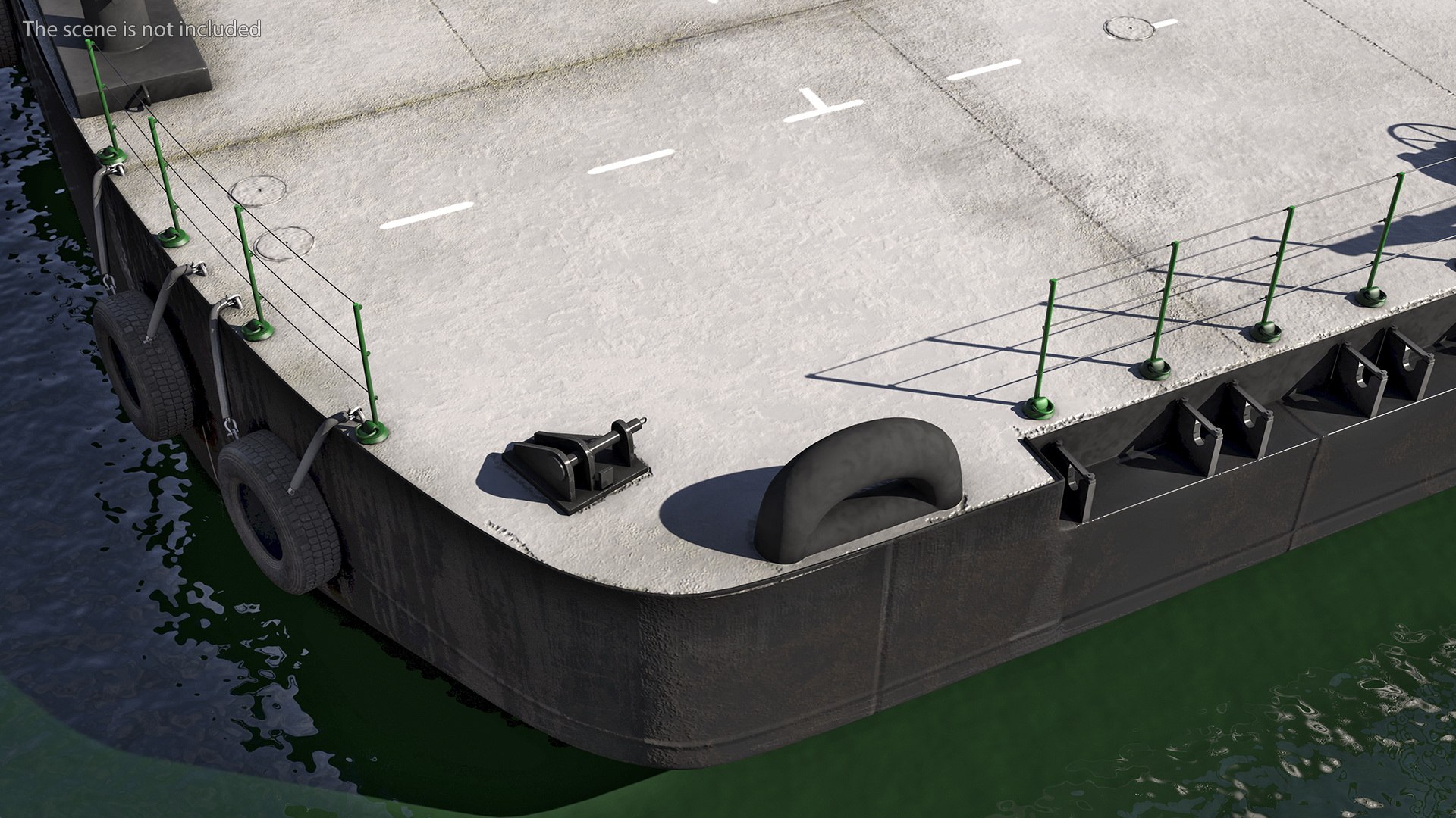 Pontoon Barge Loaded Coal 3D Model - TurboSquid 1852994