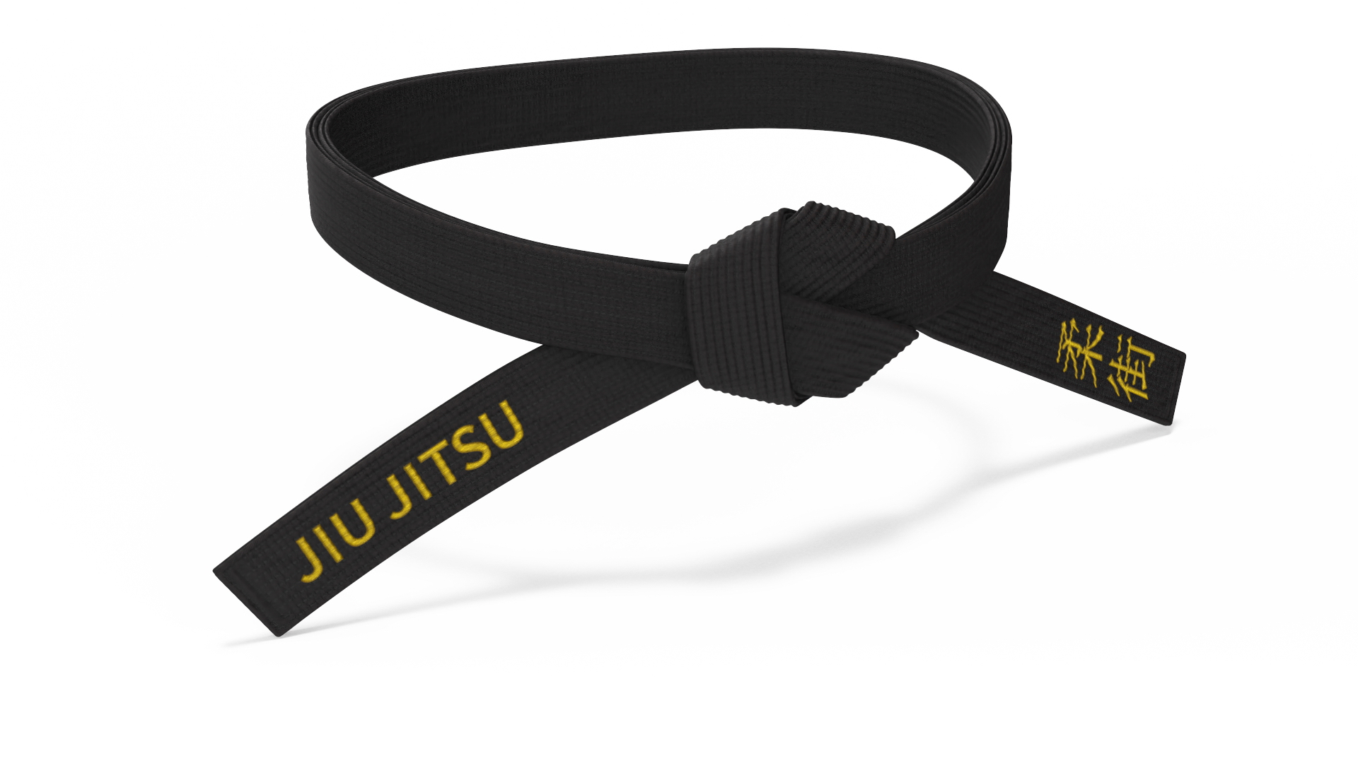 Jiu Jitsu Black Waist Obi Belt 3D Model - TurboSquid 2133696