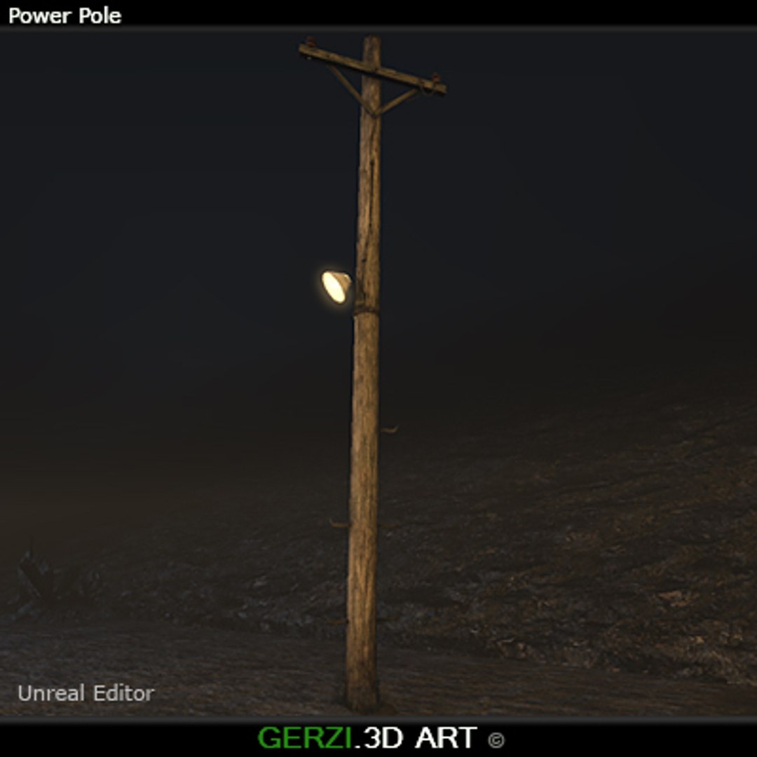 3d Power Pole Model