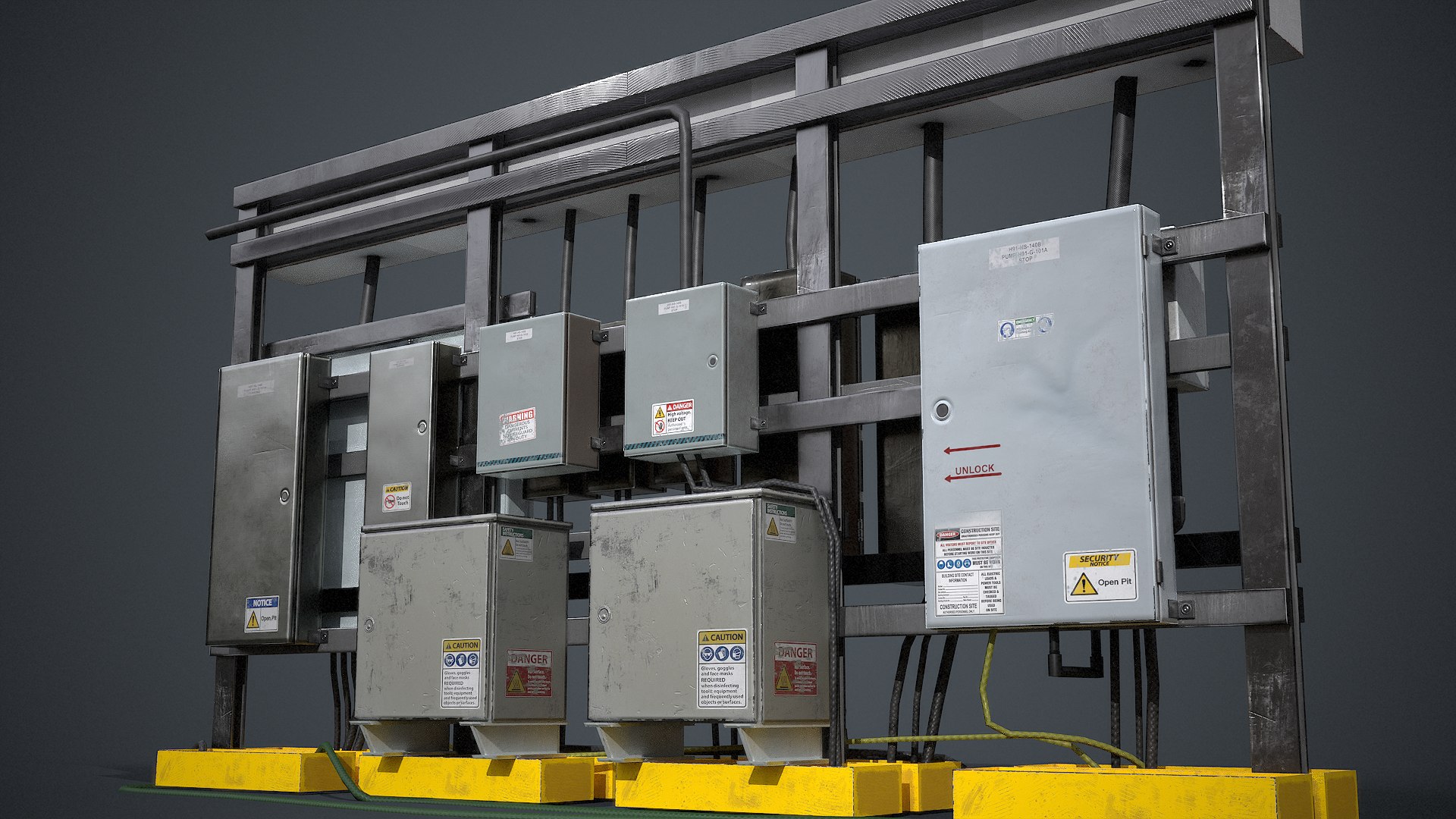 Switch Rack 3D Model - TurboSquid 2310471