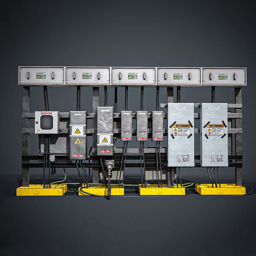 Switch Rack 3D Model - TurboSquid 2310471