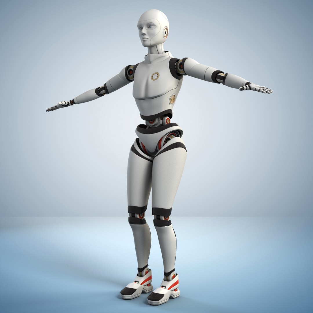 Female Android Robot Lwo