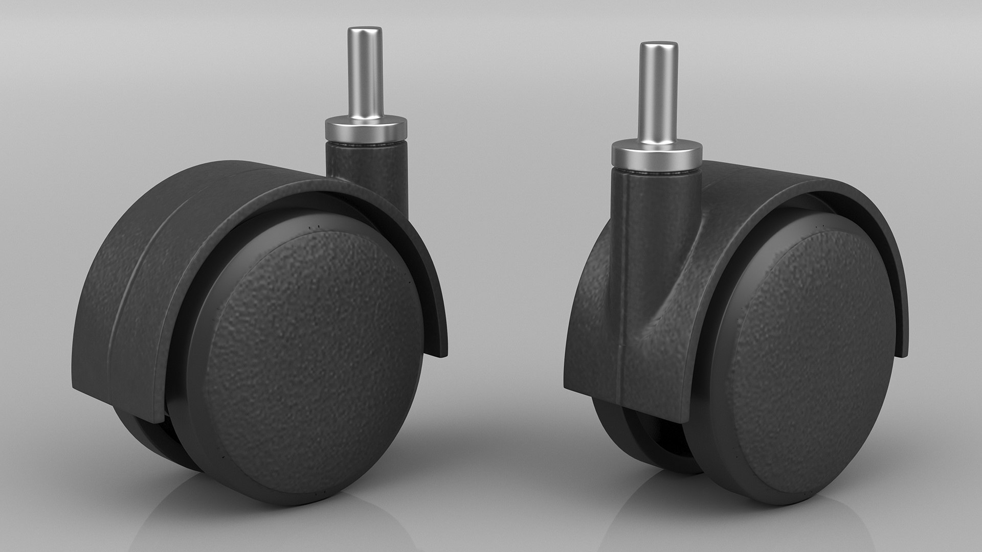 Plastic Furniture Wheel Black 3D model - TurboSquid 2158751