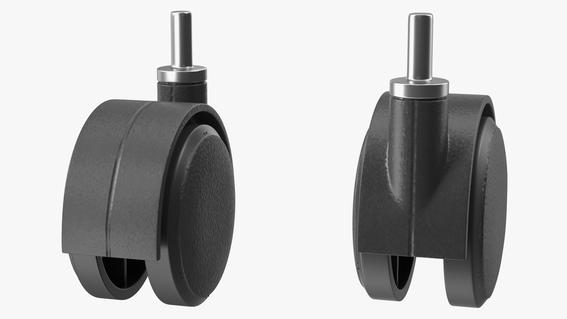 Plastic Furniture Wheel Black 3D model - TurboSquid 2158751