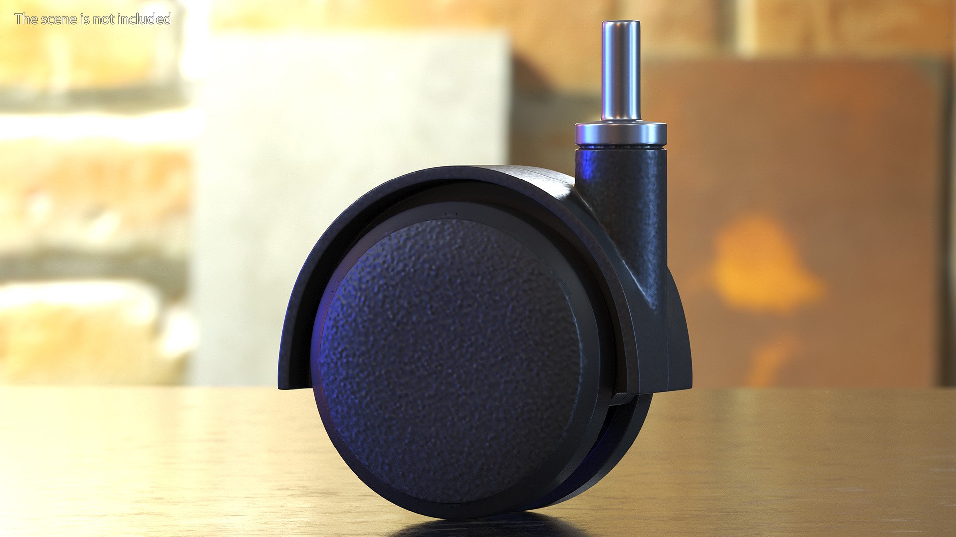 Plastic Furniture Wheel Black 3D model - TurboSquid 2158751