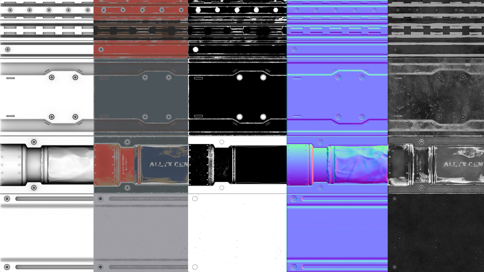 Sci-fi Trim Sheet 02 3D - TurboSquid 2263200