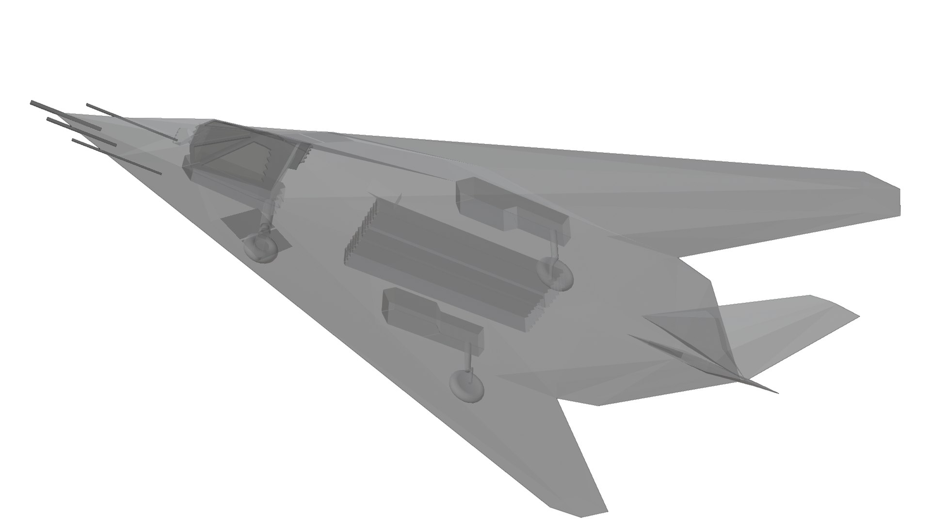 3D F-117 Nighthawk Jet Fighter Aircraft - TurboSquid 2326038