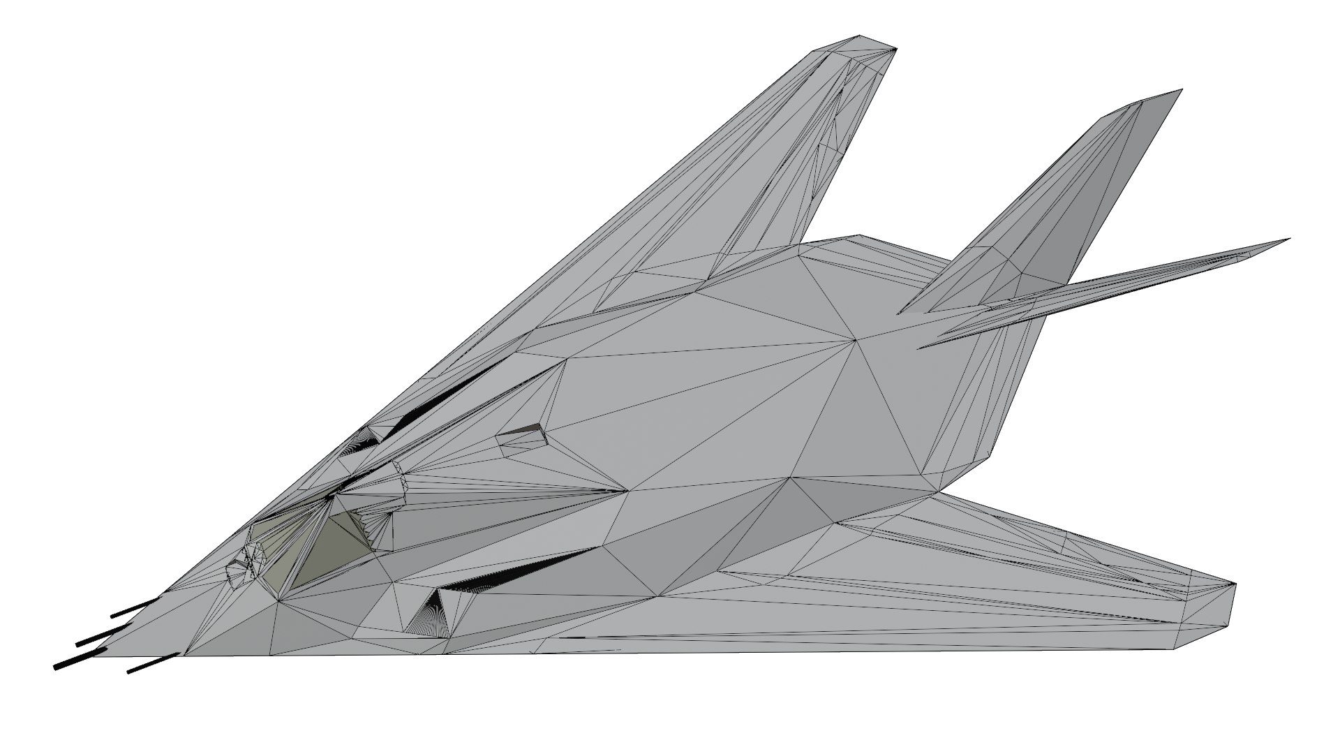 3D F-117 Nighthawk Jet Fighter Aircraft - TurboSquid 2326038