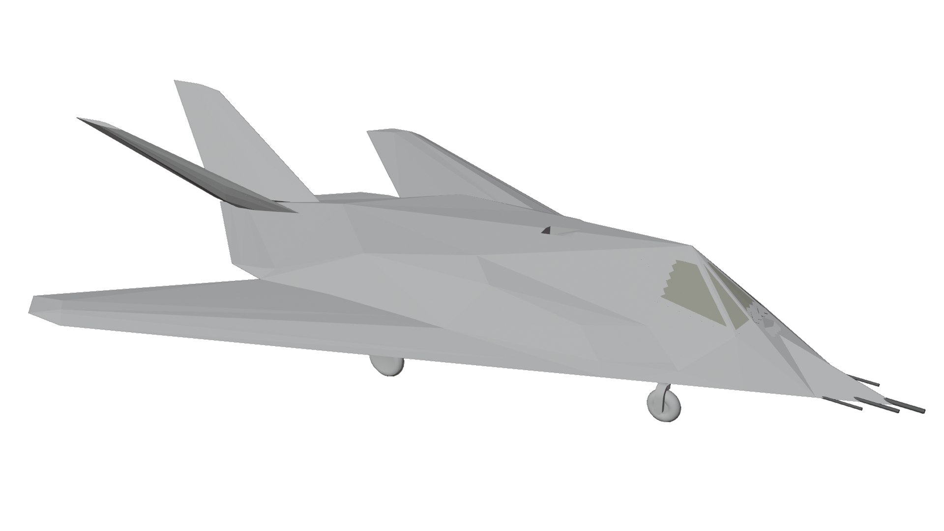 3D F-117 Nighthawk Jet Fighter Aircraft - TurboSquid 2326038