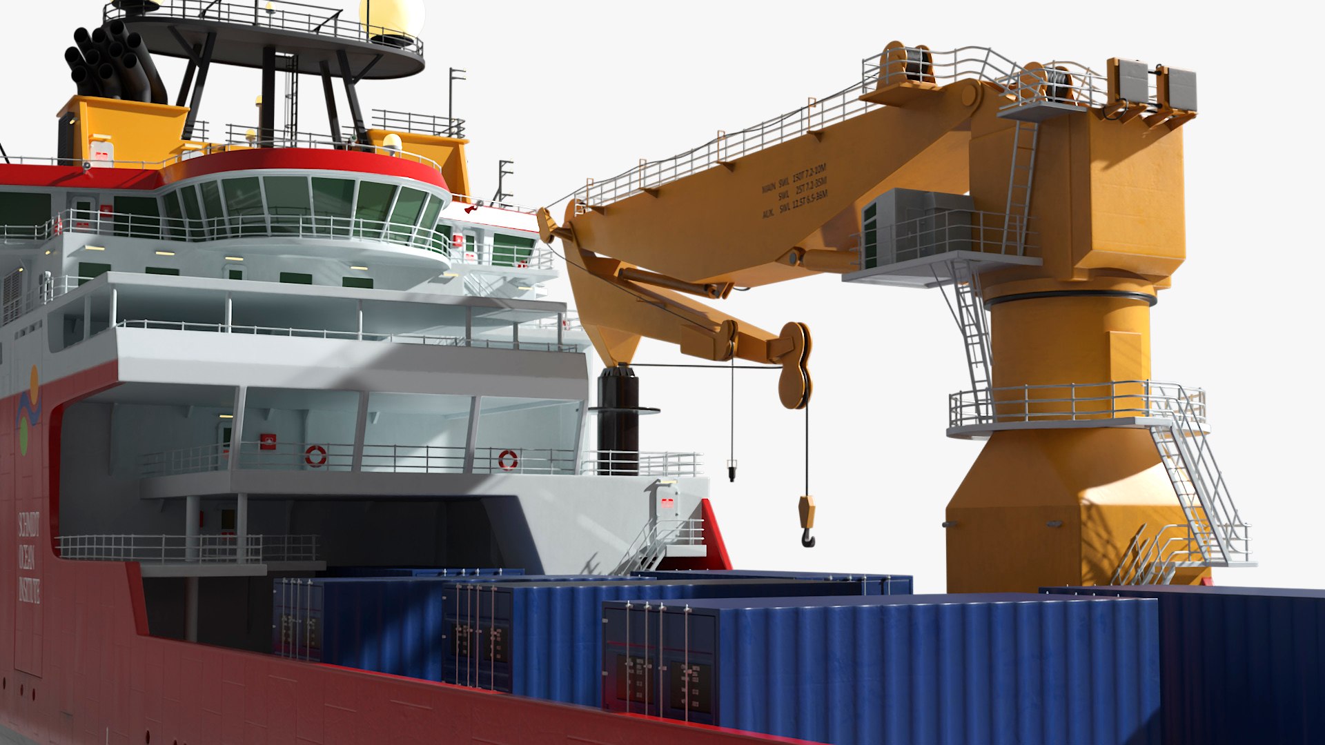 3D Falkor Too Research Vessel With Transport Helicopter - TurboSquid ...