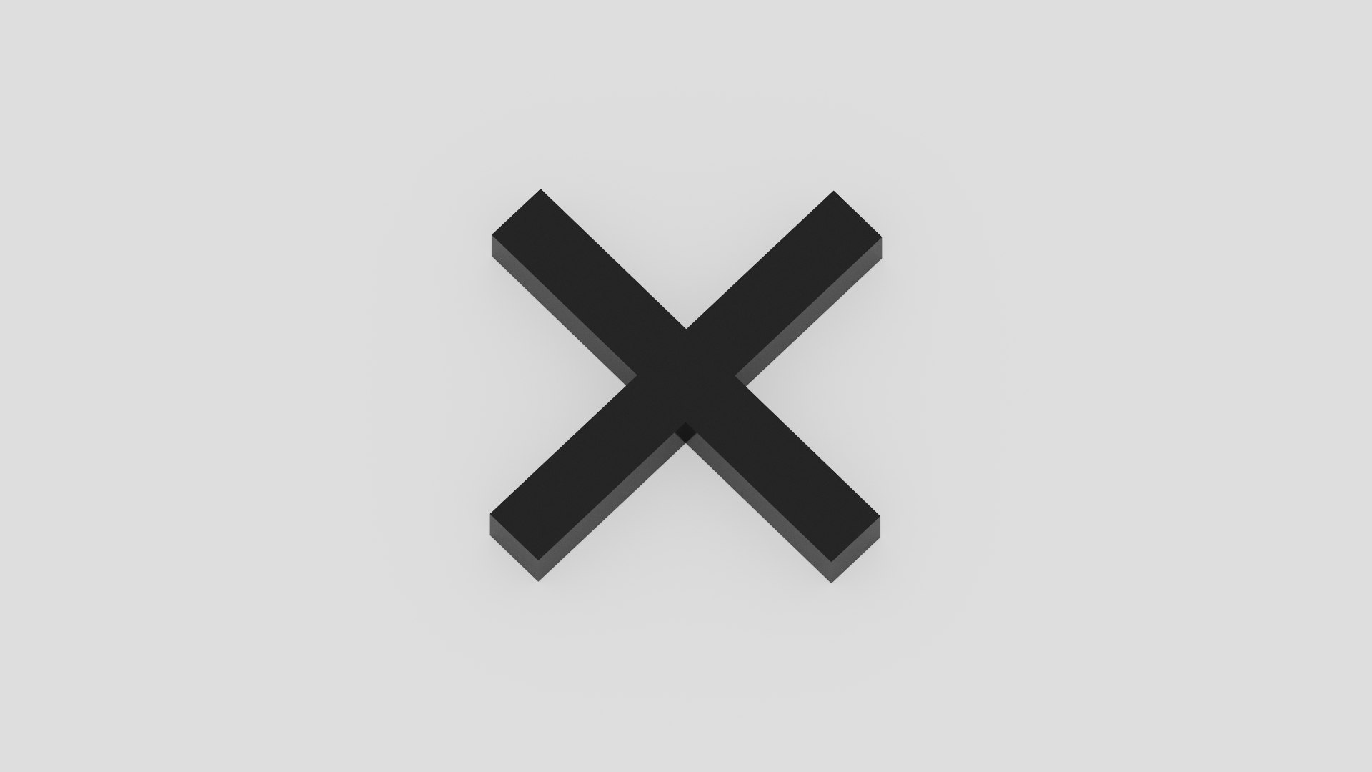 3D X Symbol - TurboSquid 1910885