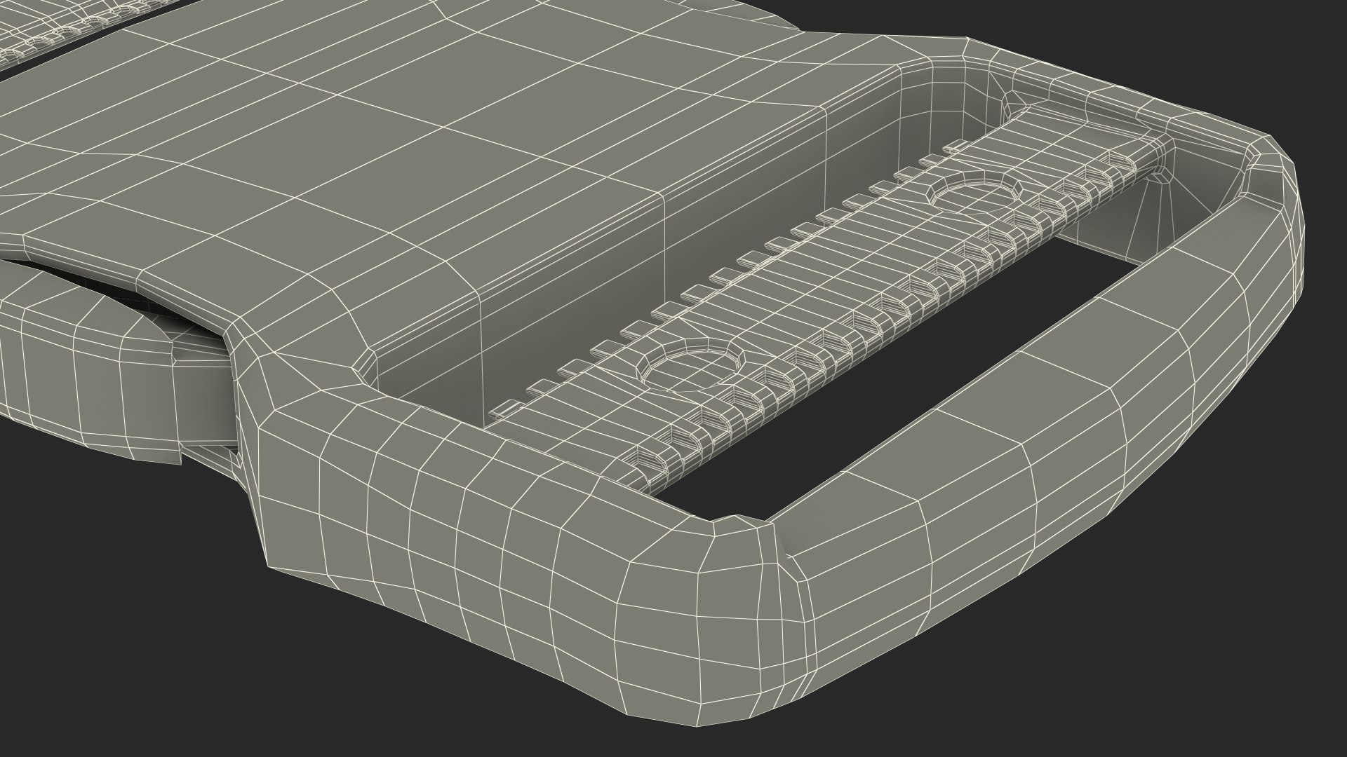 3D Flat Dual Adjustable Side Release Plastic Buckle model - TurboSquid ...