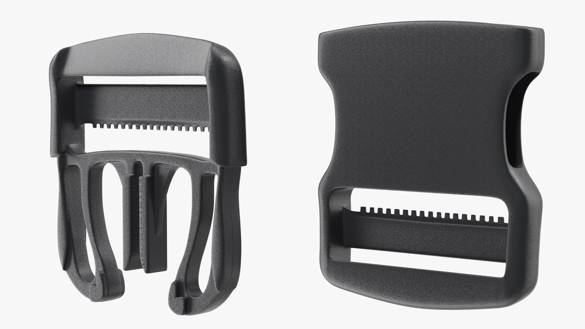 3D Flat Dual Adjustable Side Release Plastic Buckle model - TurboSquid ...