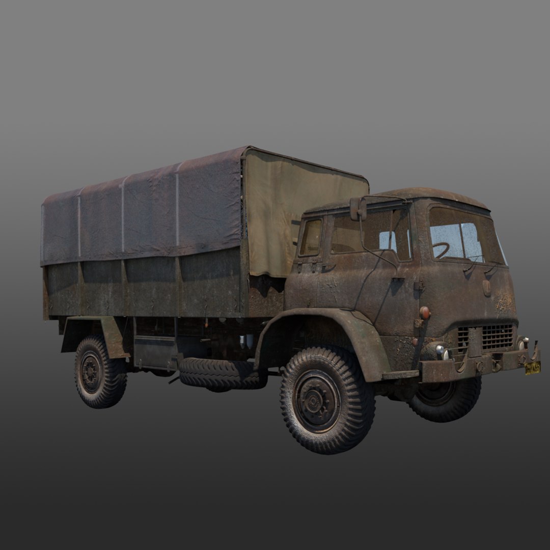 3d model army truck