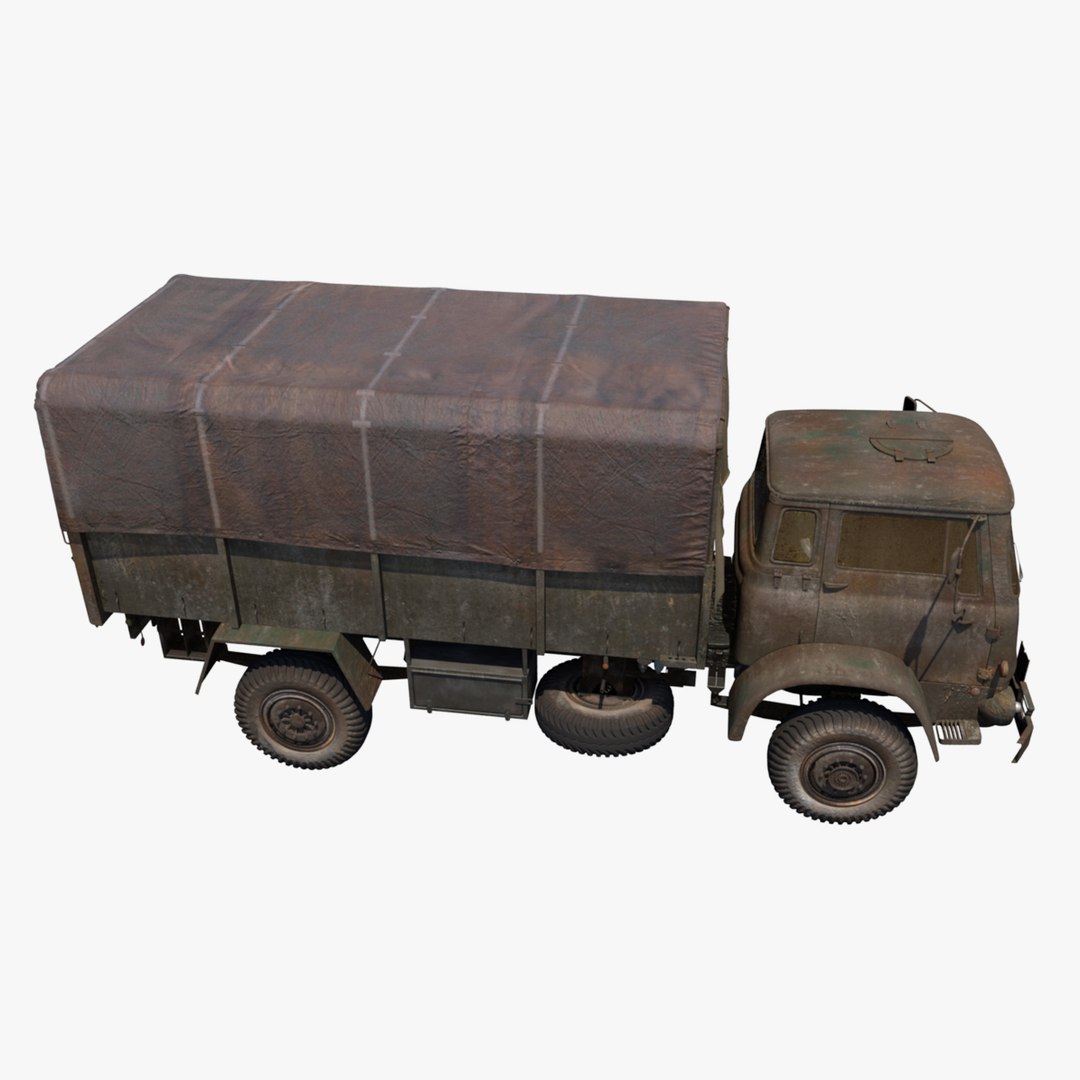 3d model army truck
