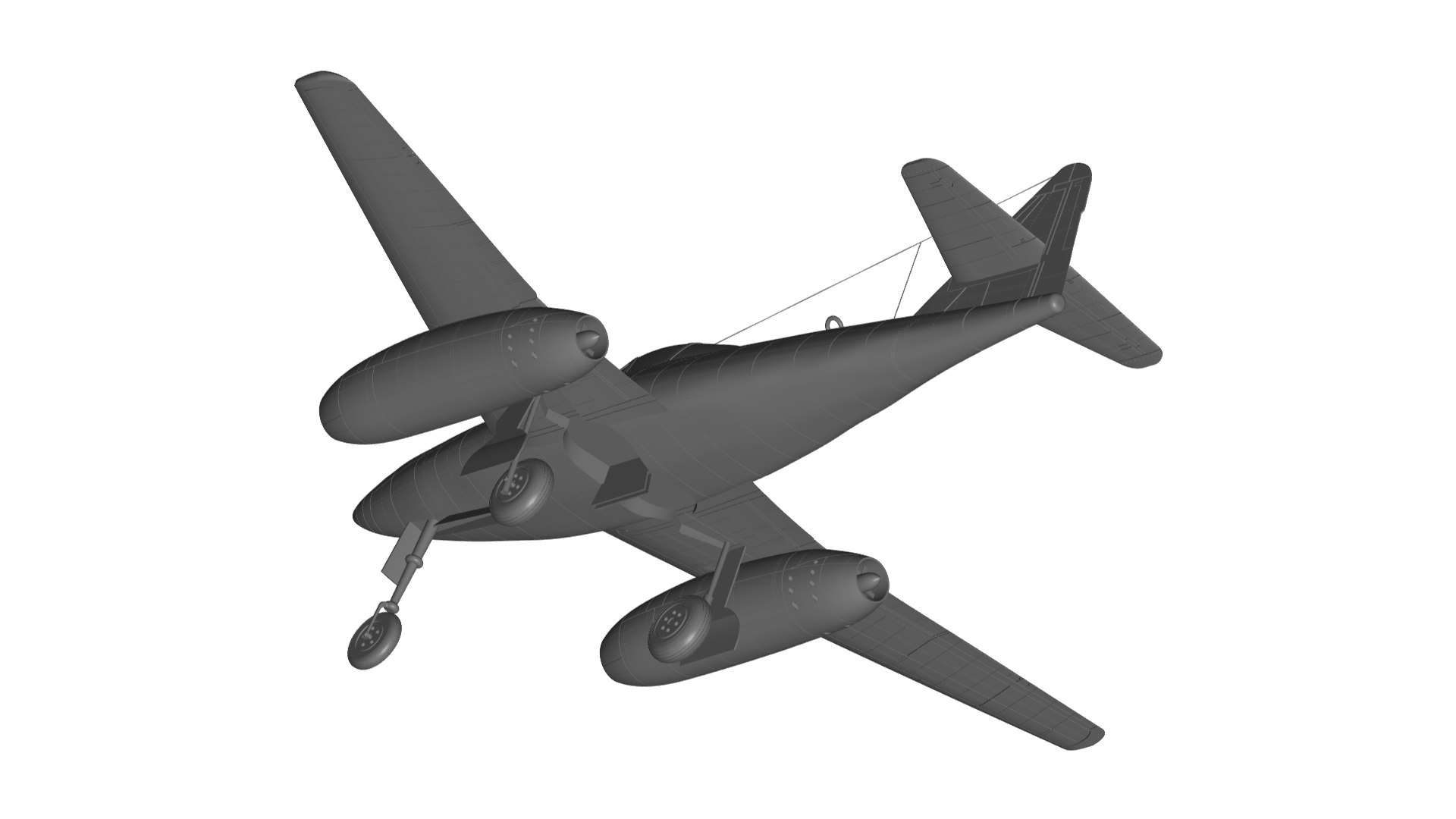 3D Messerschmitt Me 262 Model - TurboSquid 1987781