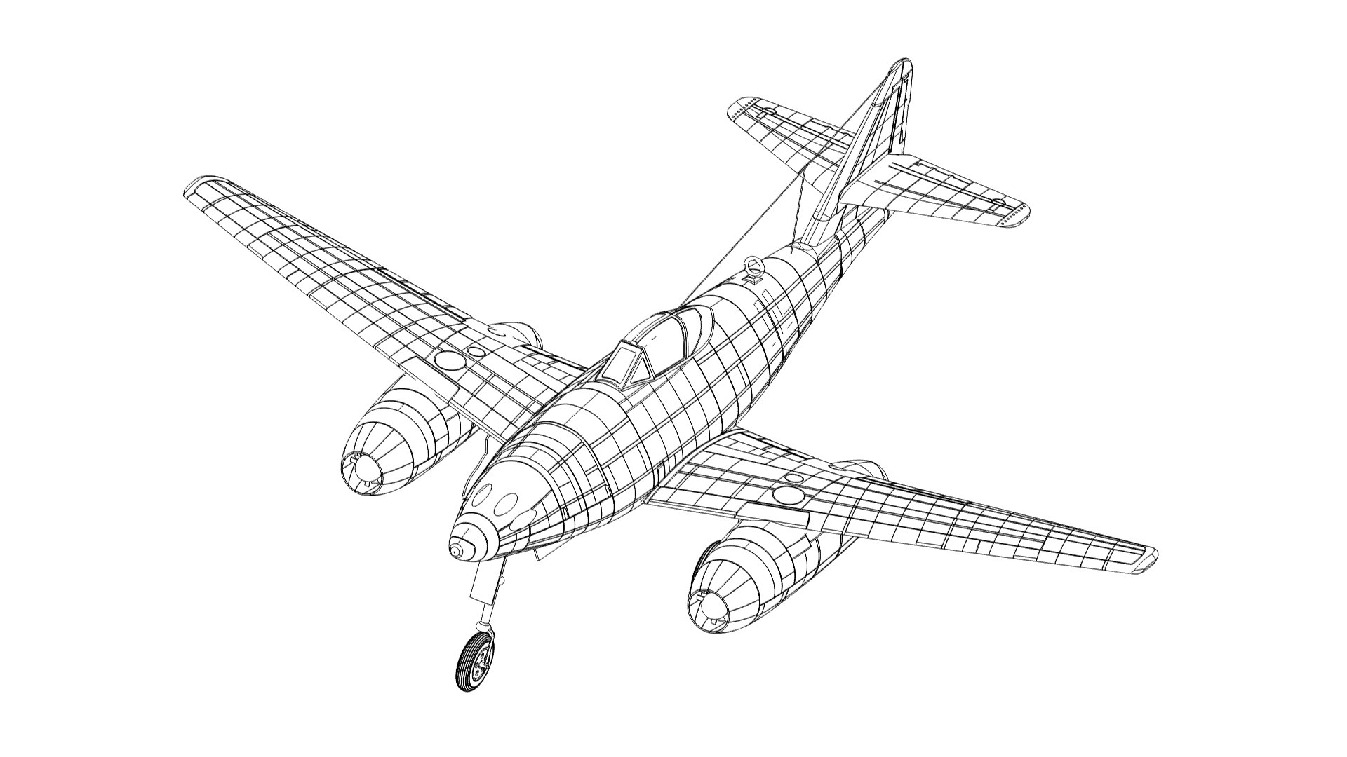 3D Messerschmitt Me 262 Model - TurboSquid 1987781