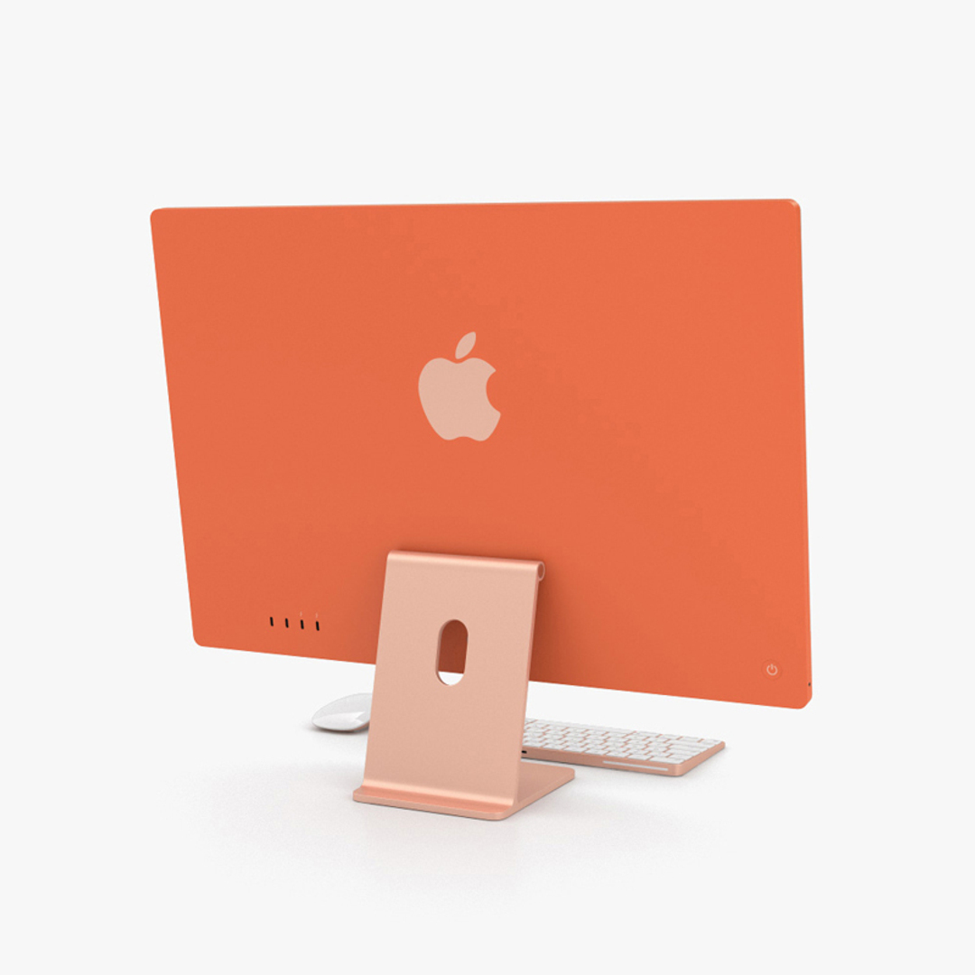 Apple iMac 24 Zoll 2021 Orange 3D-Modell - TurboSquid 1749905