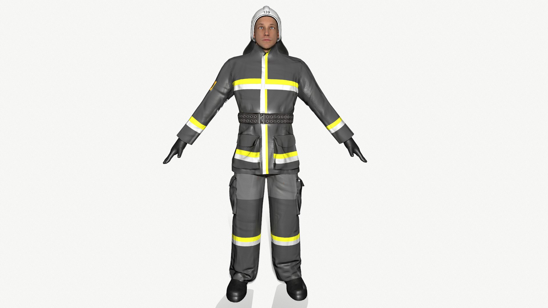 3D Firefighter - TurboSquid 1806423