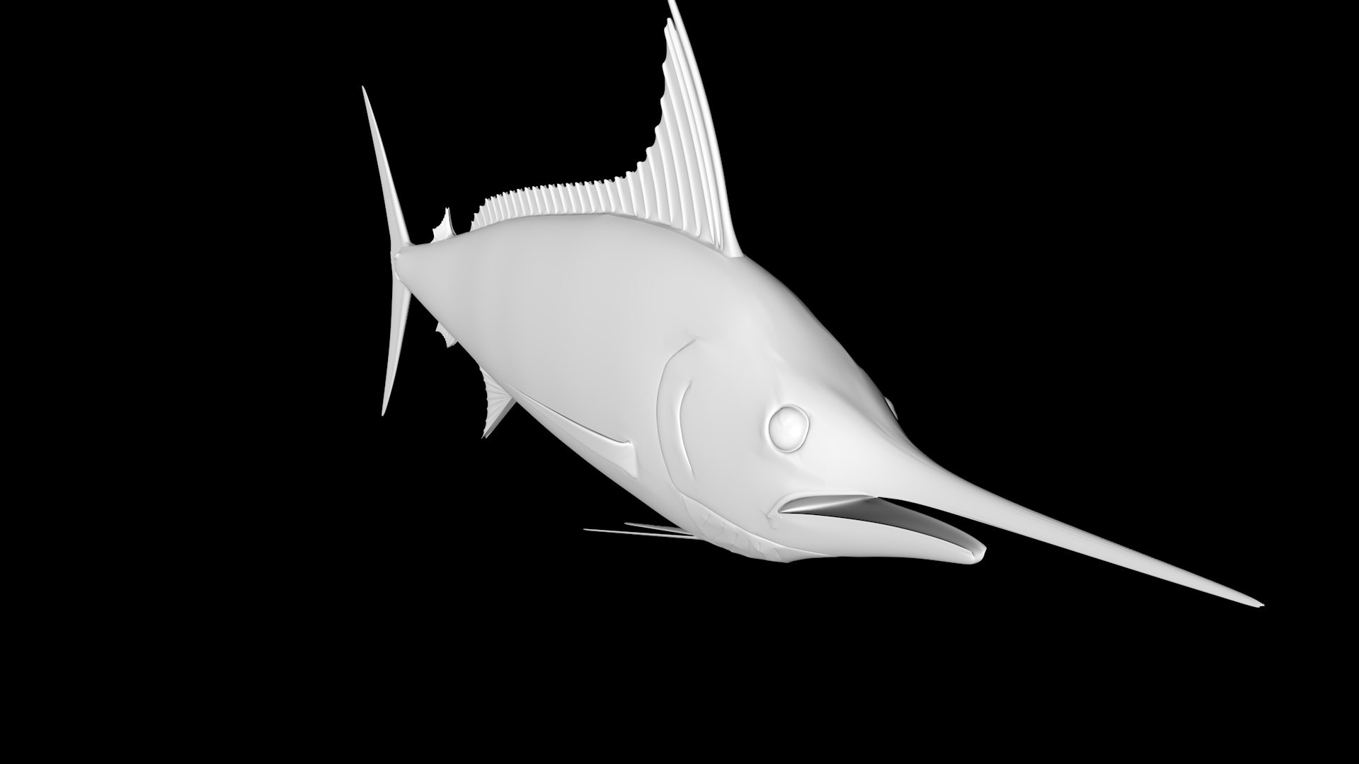 3D Model Marlin Fish - TurboSquid 1689570