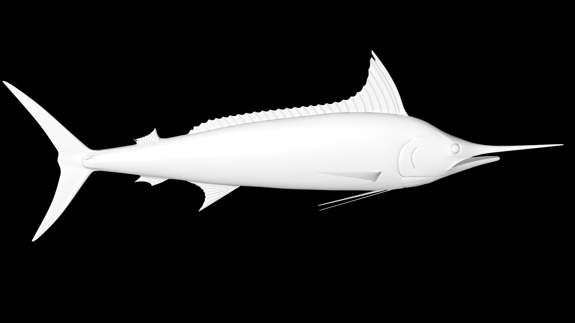 3D Model Marlin Fish - TurboSquid 1689570