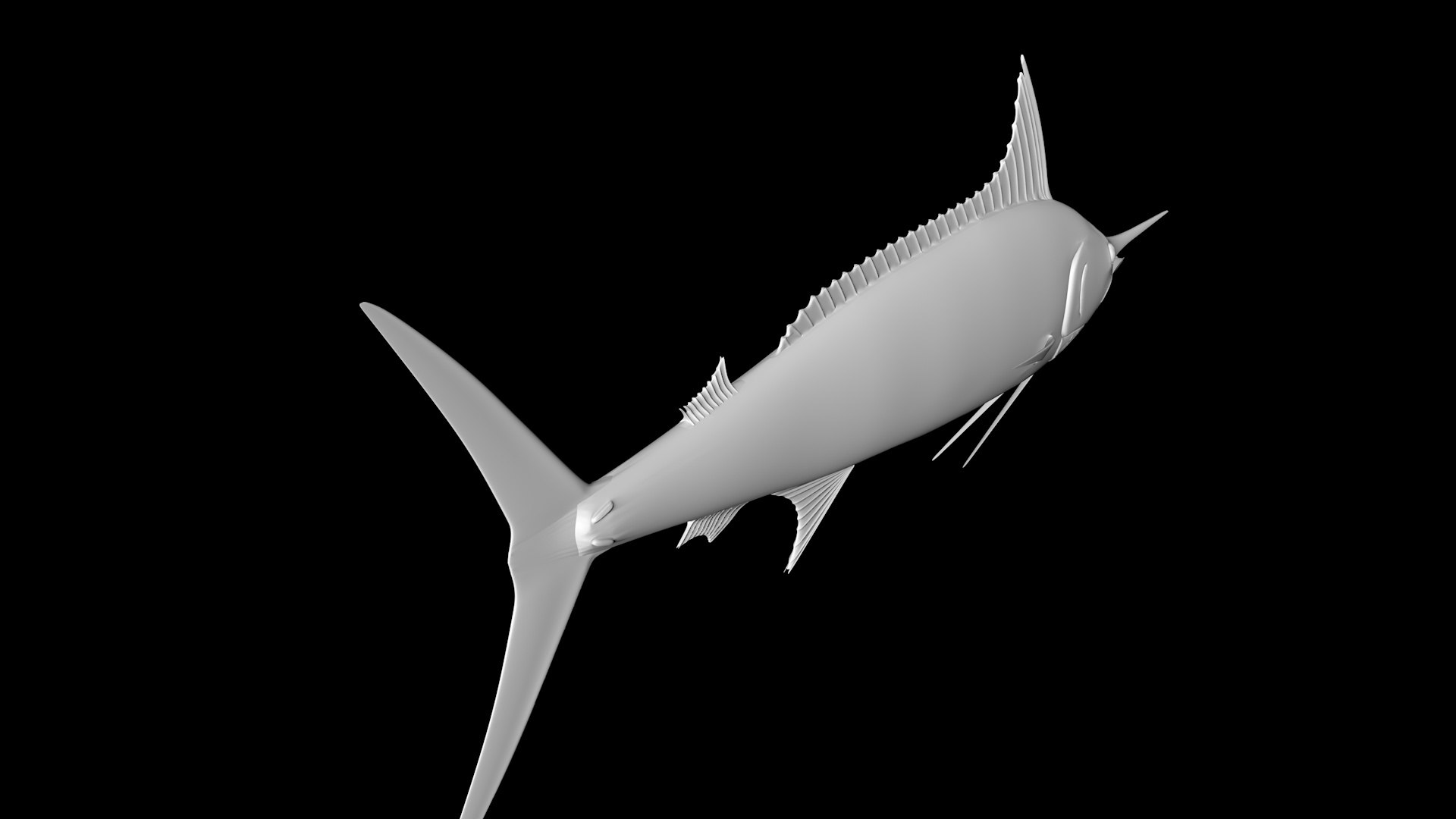 3D Model Marlin Fish - TurboSquid 1689570