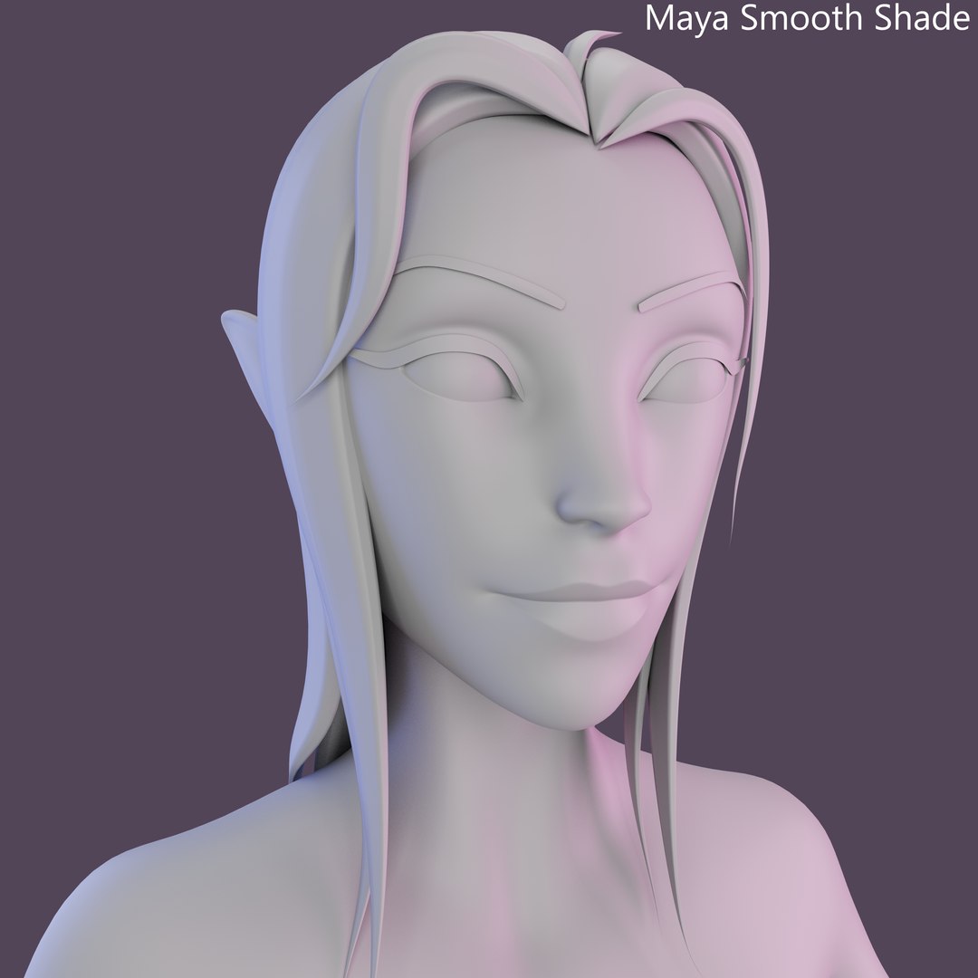 Stylized Female Elf Base 3D - TurboSquid 2091241